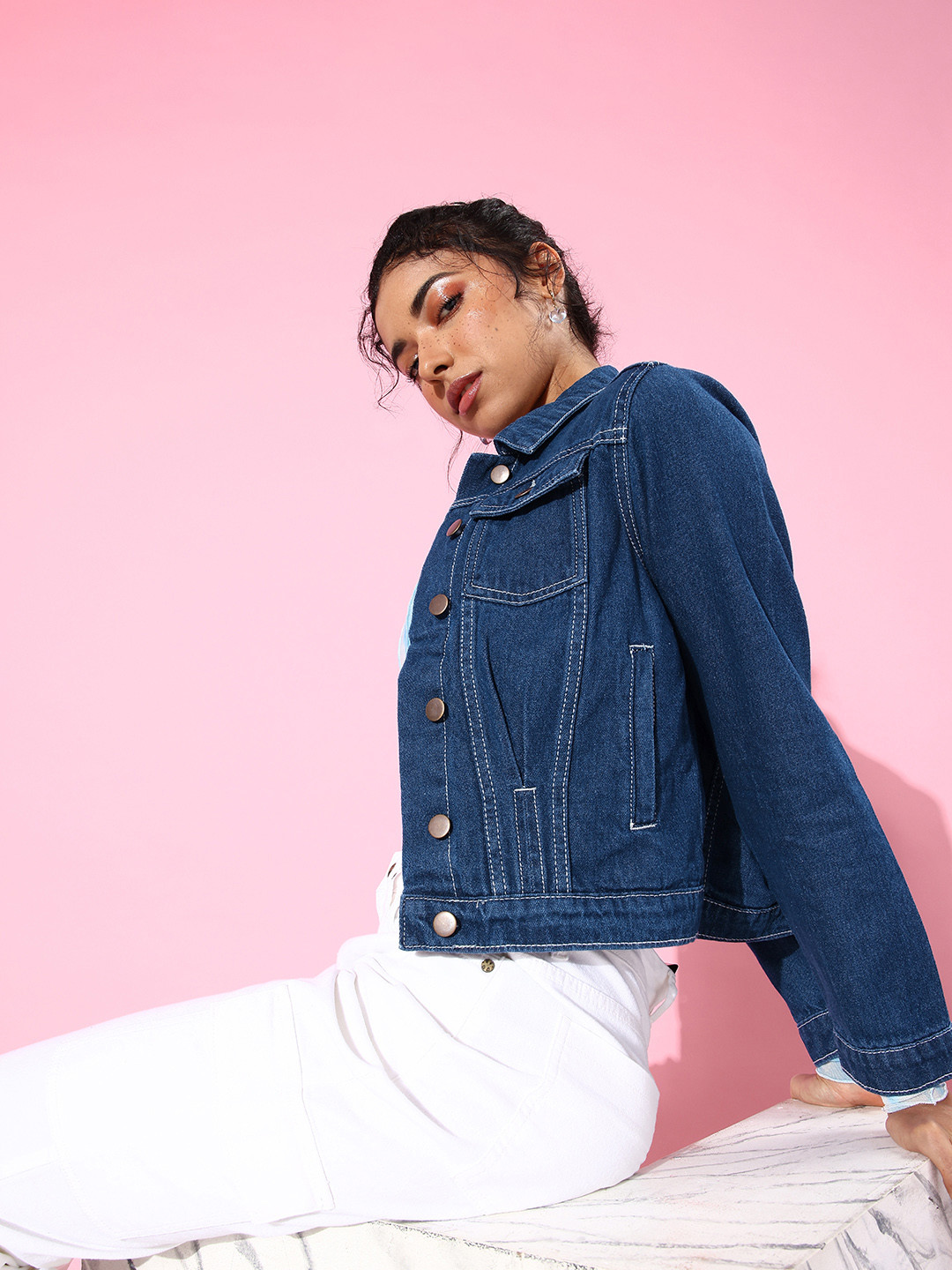Buy DressBerry Denim Jacket - Jackets for Women 21128244 | Myntra