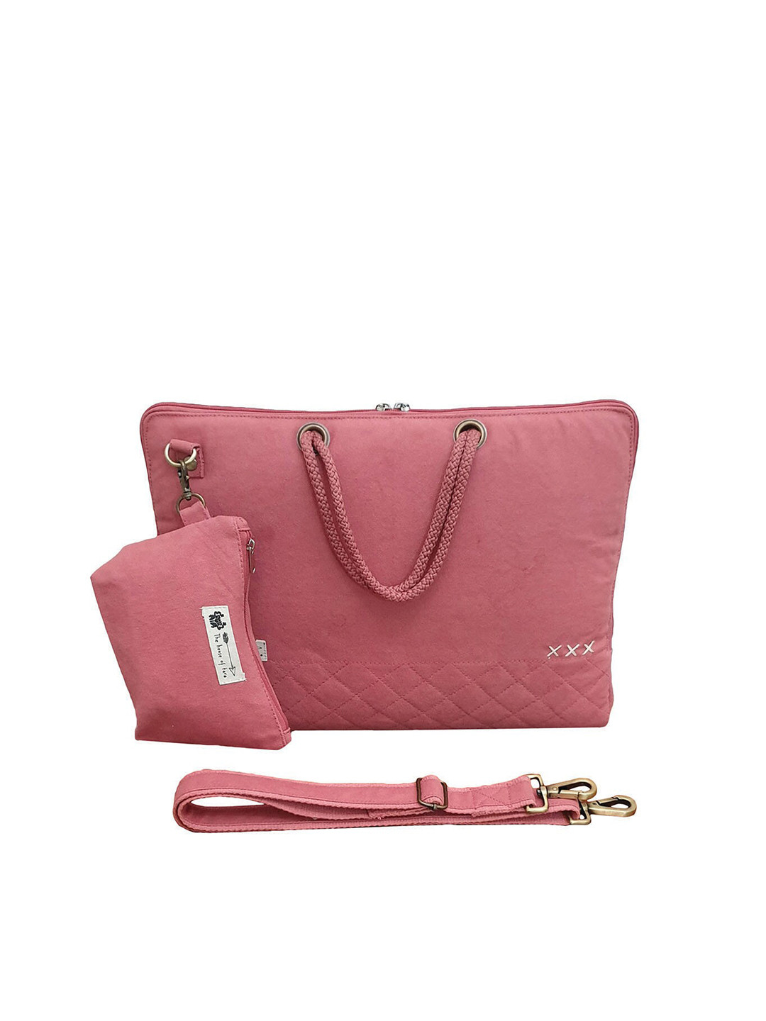 Buy The House Of Tara Unisex Pink Laptop Bag - Laptop Bag for Unisex ...