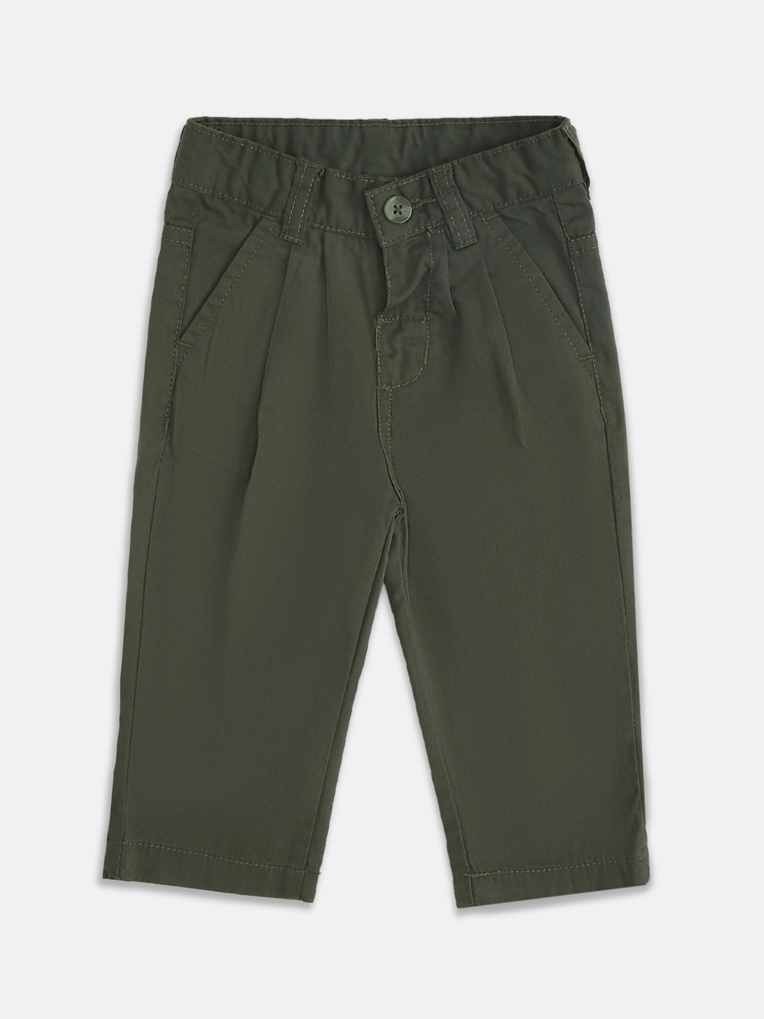 Buy Pantaloons Baby Boys Low Rise Cotton Trousers - Trousers for Boys ...