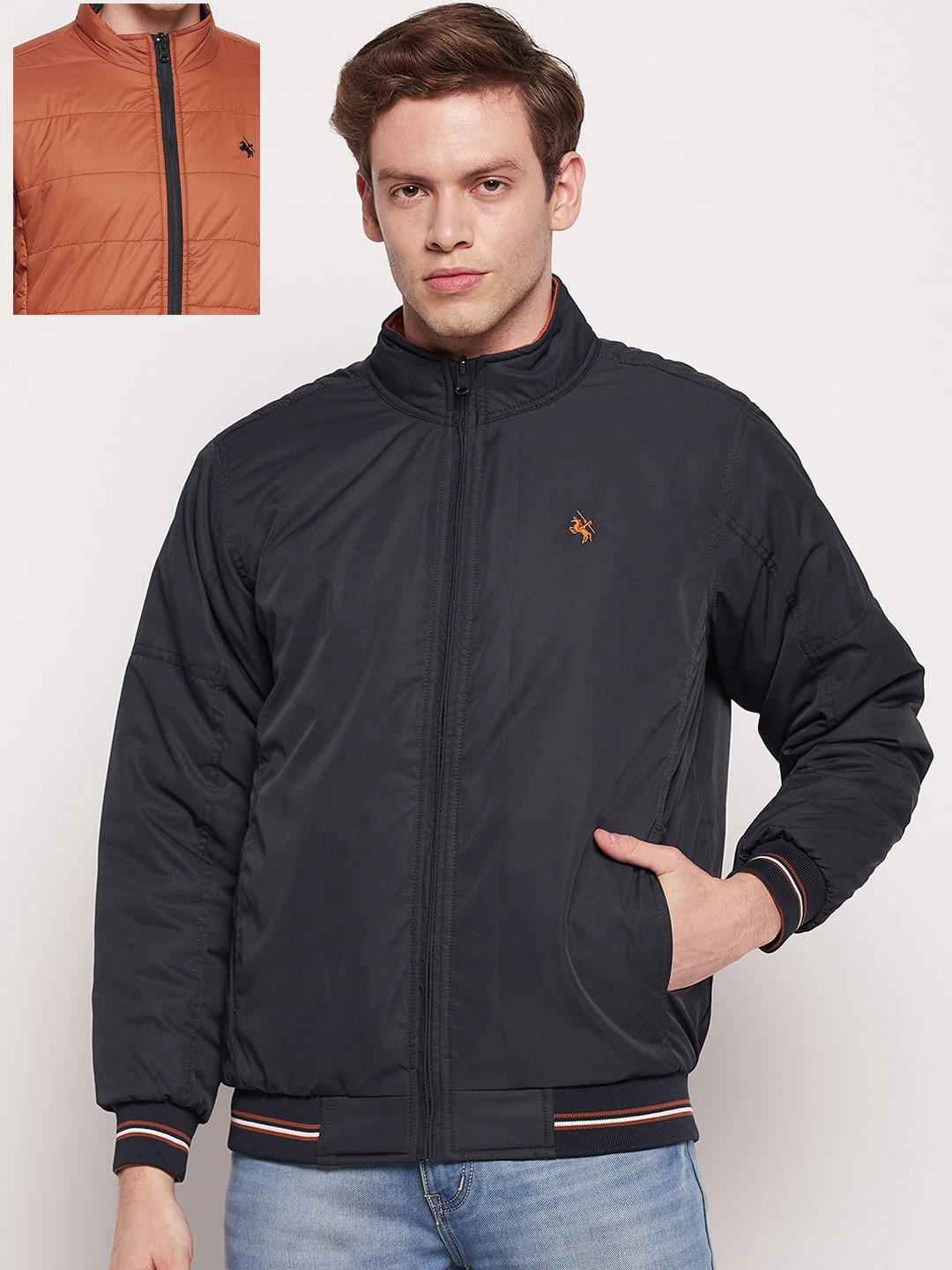 Buy Cantabil Reversible Bomber Jacket - Jackets for Men 21138042 | Myntra