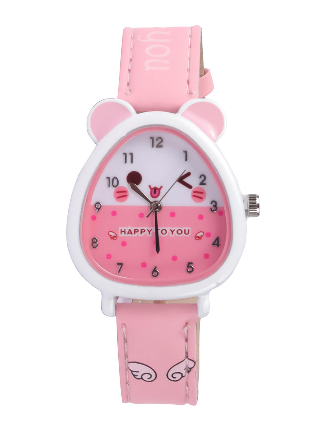 Buy Spiky Unisex Kids Printed Dial & Leather Strap Analogue Watch ZHty ...