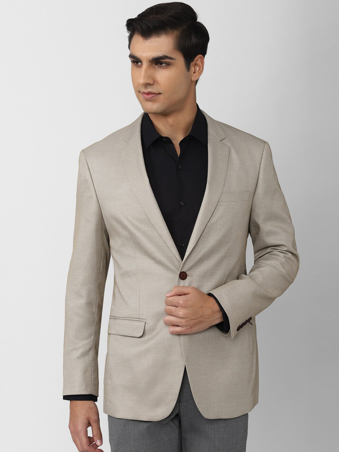 Buy Peter England Elite Men Single Breasted Formal Blazer - Blazers for ...
