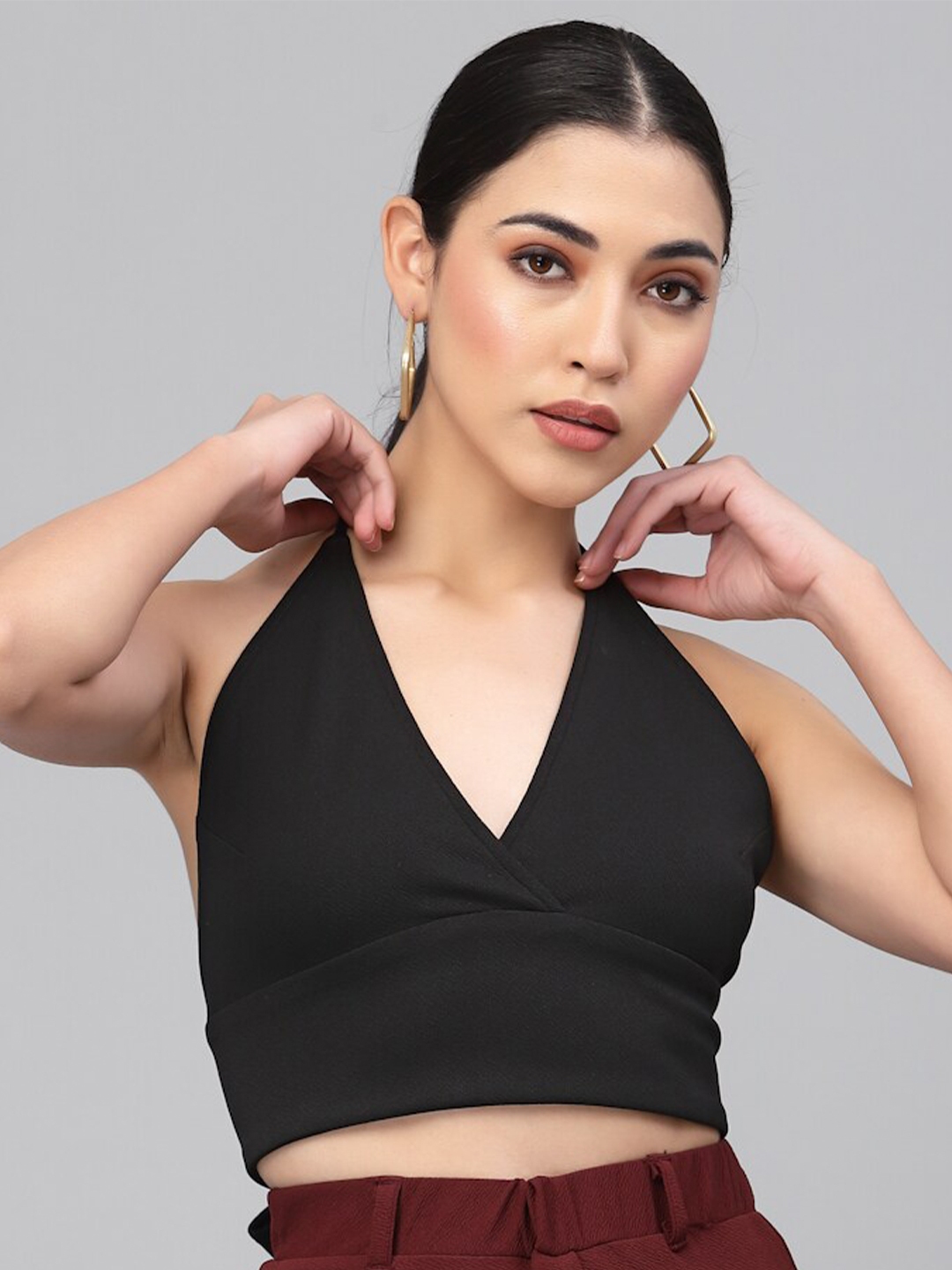 Buy Style Quotient Halter Neck Bralette Crop Top Tops For Women