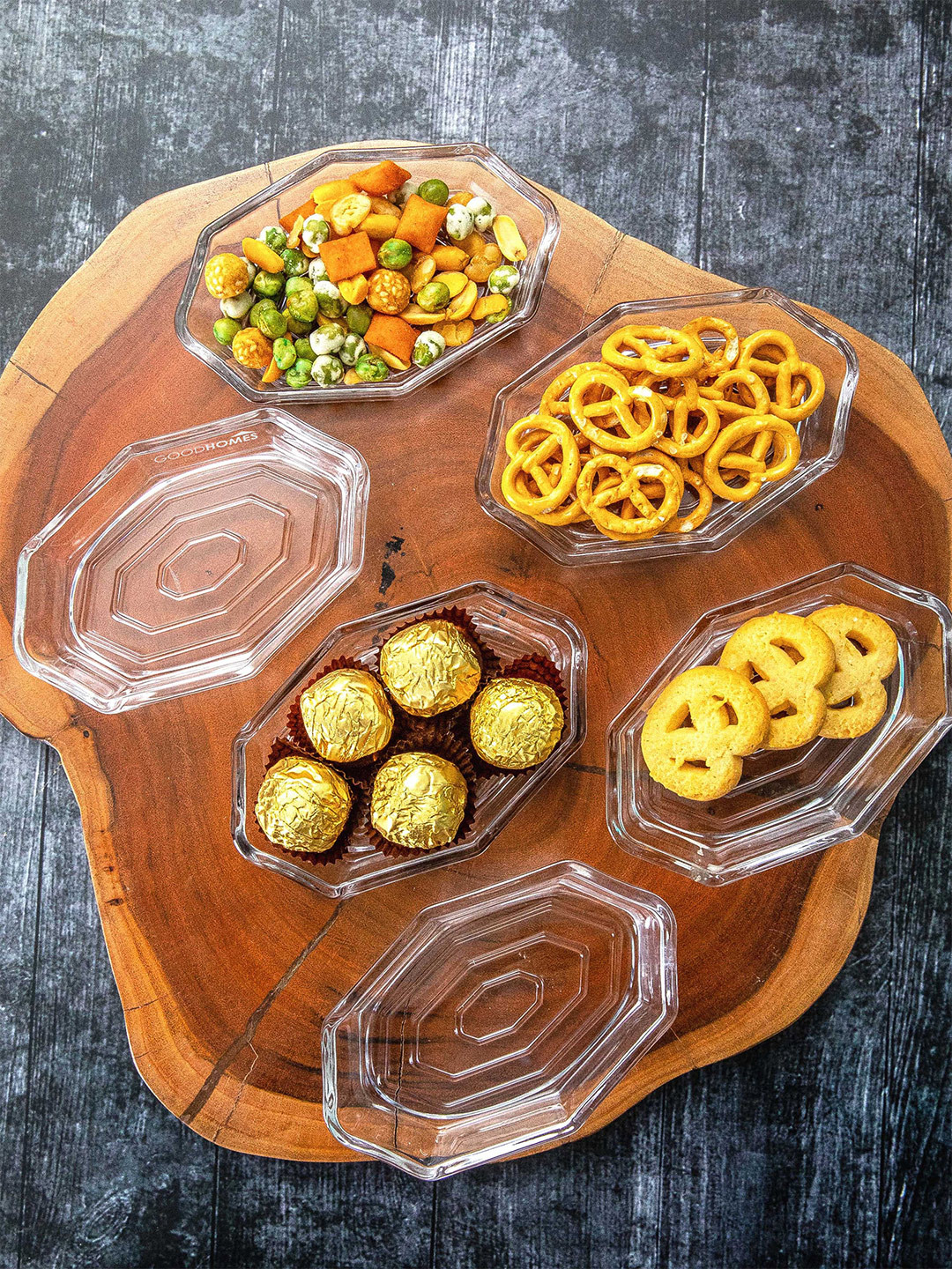 Buy GOODHOMES Transparent Set Of 12 Glass Snack Bowls - Bowl for Unisex ...