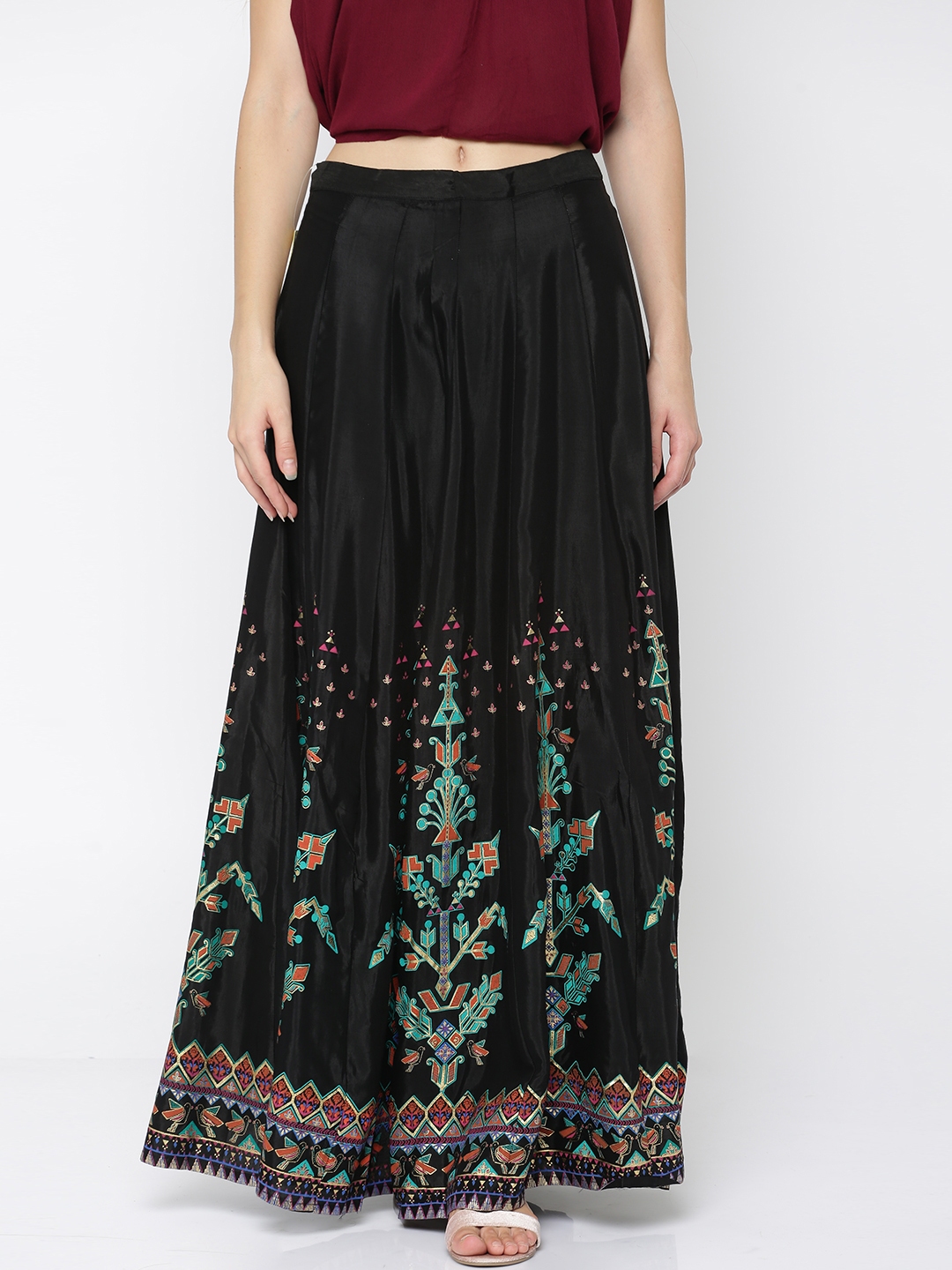 Buy Global Desi Black Printed Maxi Skirt - Skirts for Women 2115644 ... Buy Global Desi Black Printed Maxi Skirt - Skirts for Women 2115644 ...
