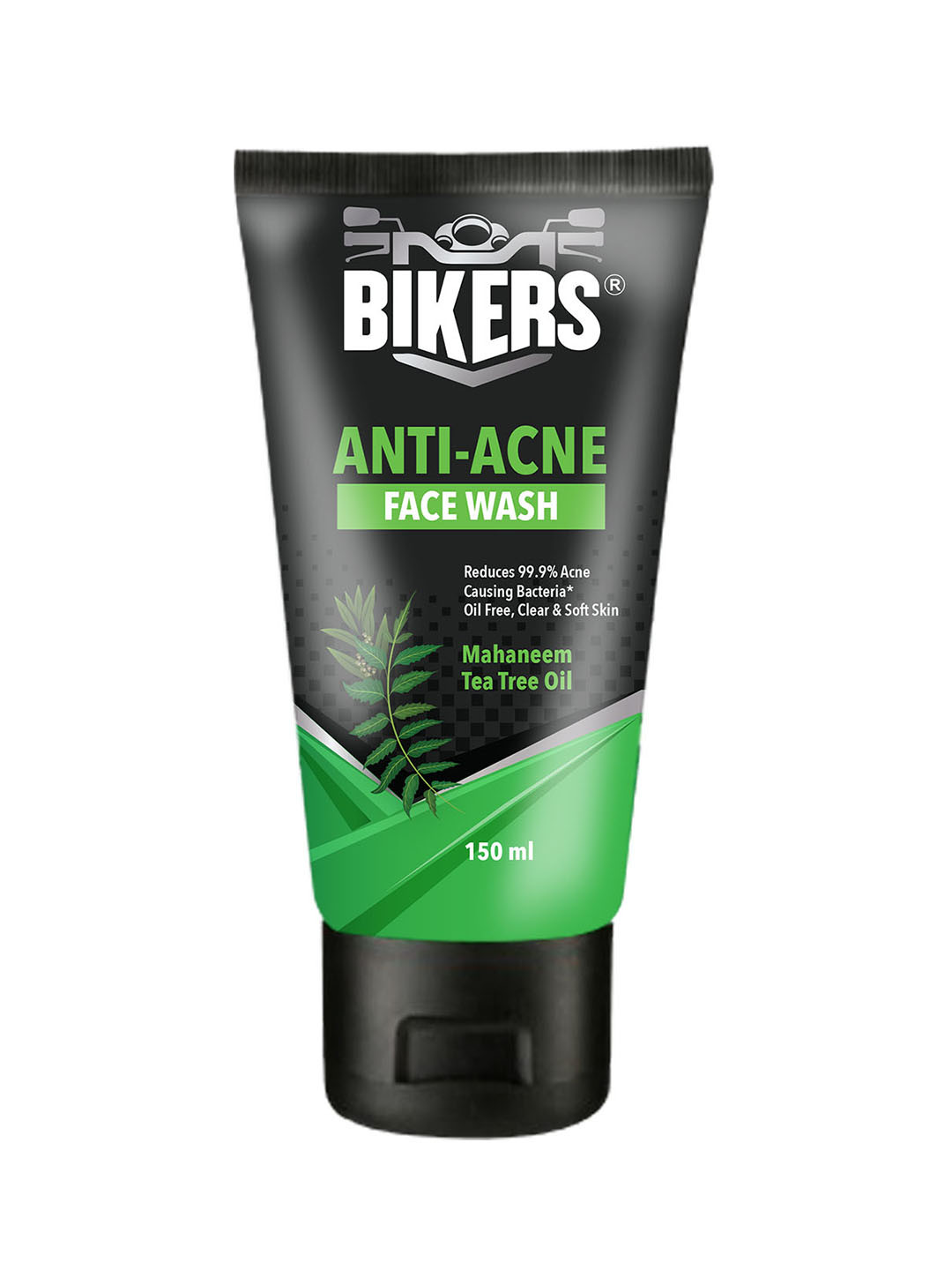 Buy BIKERS Men Anti Acne Face Wash With Mahaneem & Tea Tree Oil For Oil ...