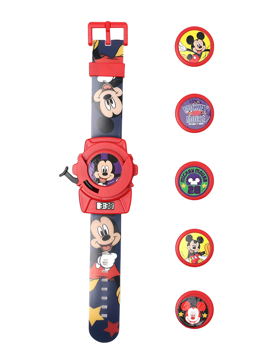 Buy Disney Boys Mickey Printed Dial&Straps Digital Multi Function ...