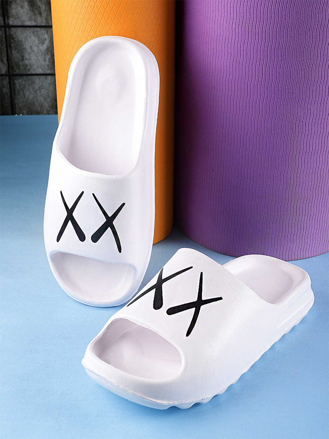 Buy Pampy Angel Men Printed Rubber Sliders - Flip Flops for Men ...