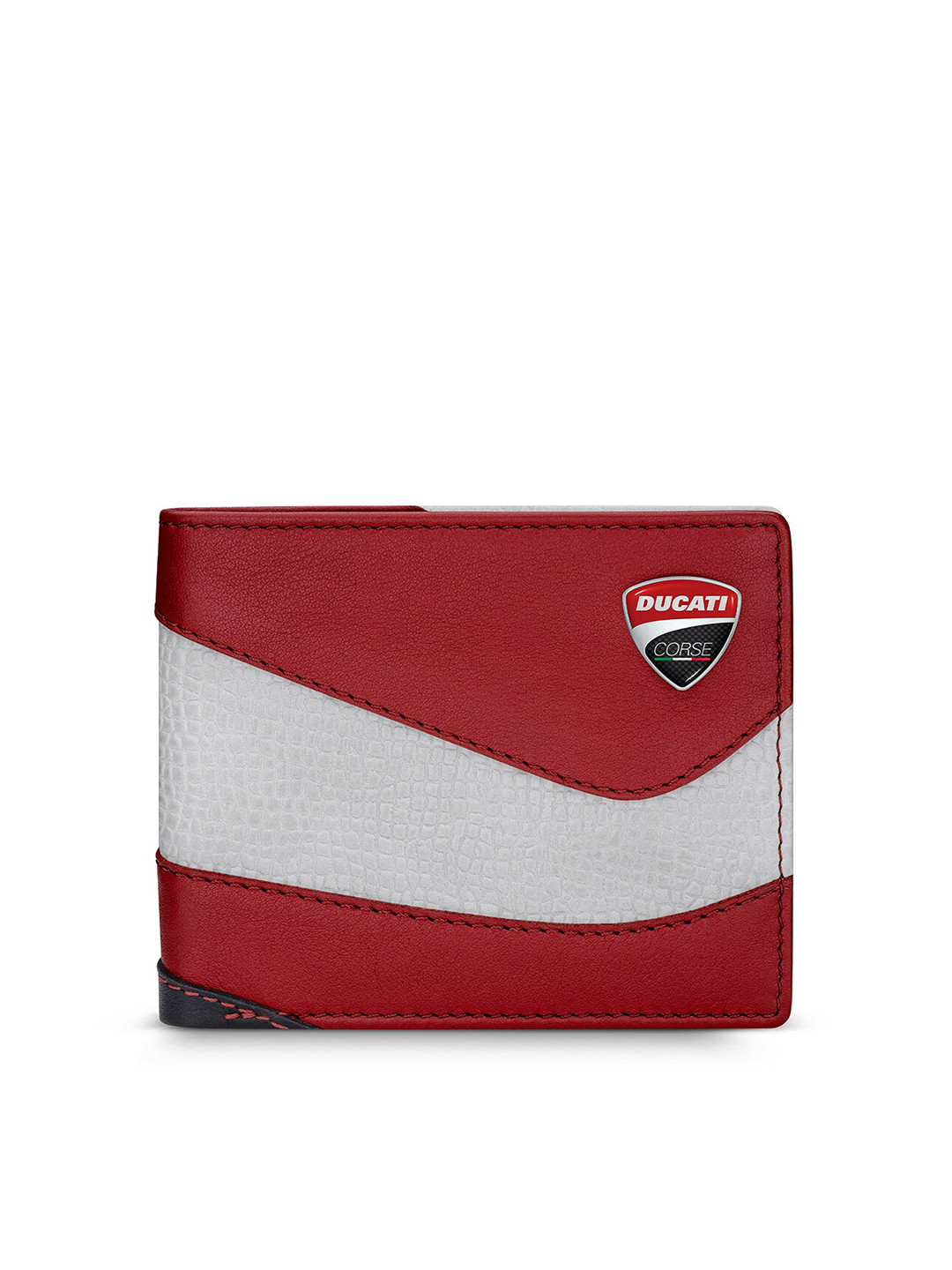 Buy DUCATI CORSE Men Colourblocked Leather Two Fold Wallet - Wallets ...
