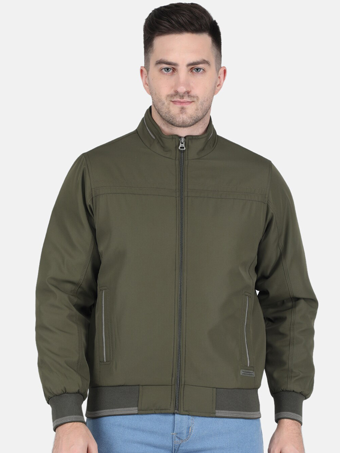 Buy Monte Carlo Men Solid Bomber Jacket - Jackets for Men 21177244 | Myntra