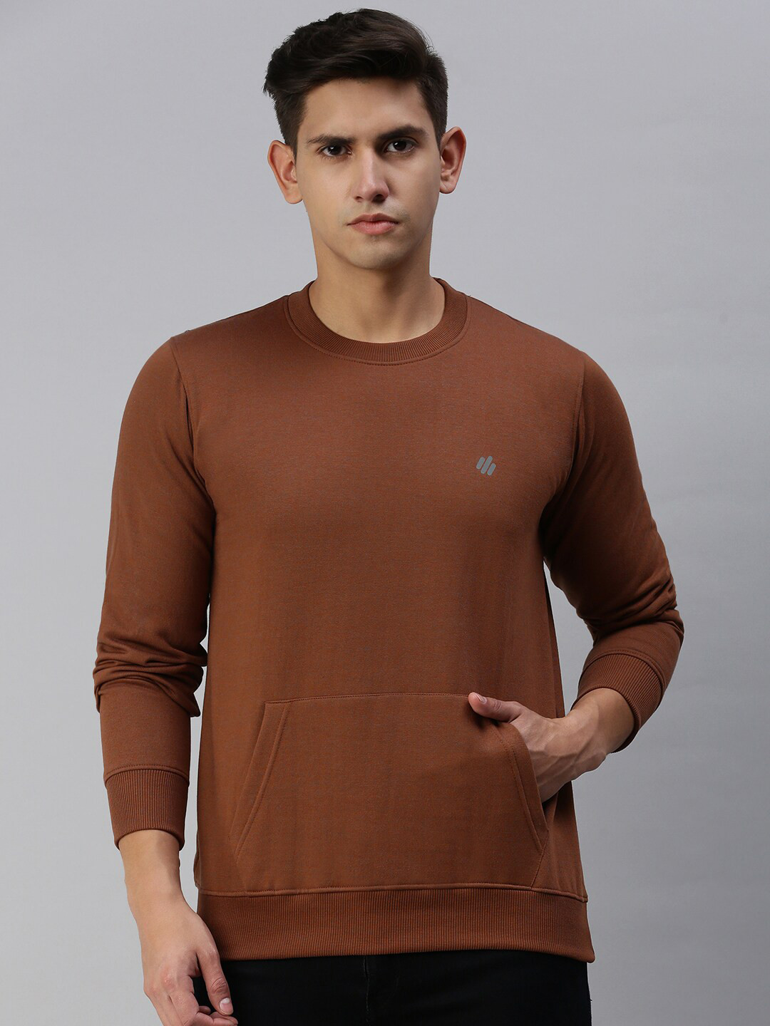 Buy ONN Round Neck Fleece Sweatshirt - Sweatshirts for Men 21180098 ...