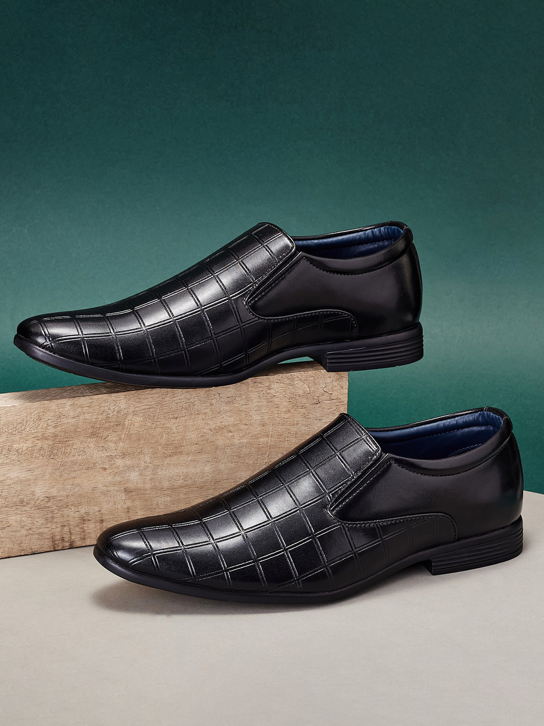 Buy Duke Men Textured Formal Slip Ons - Formal Shoes for Men 21181914 ...
