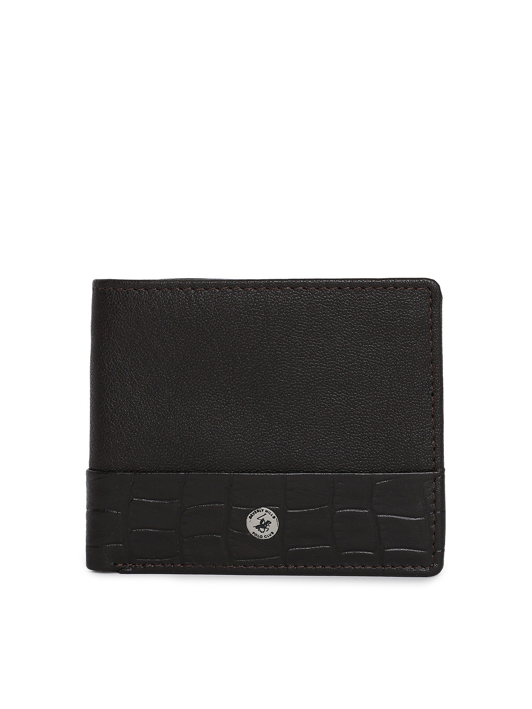 Buy Beverly Hills Polo Club Men Crocodile Textured Two Fold Wallet ...