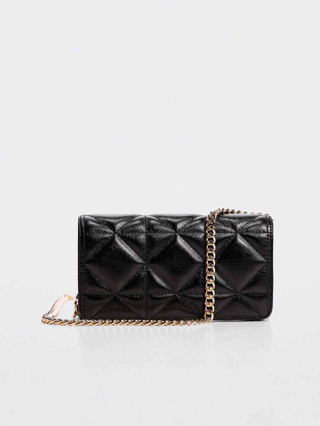 Buy MANGO Textured Structured Sling Bag With Quilted Detail - Handbags ...