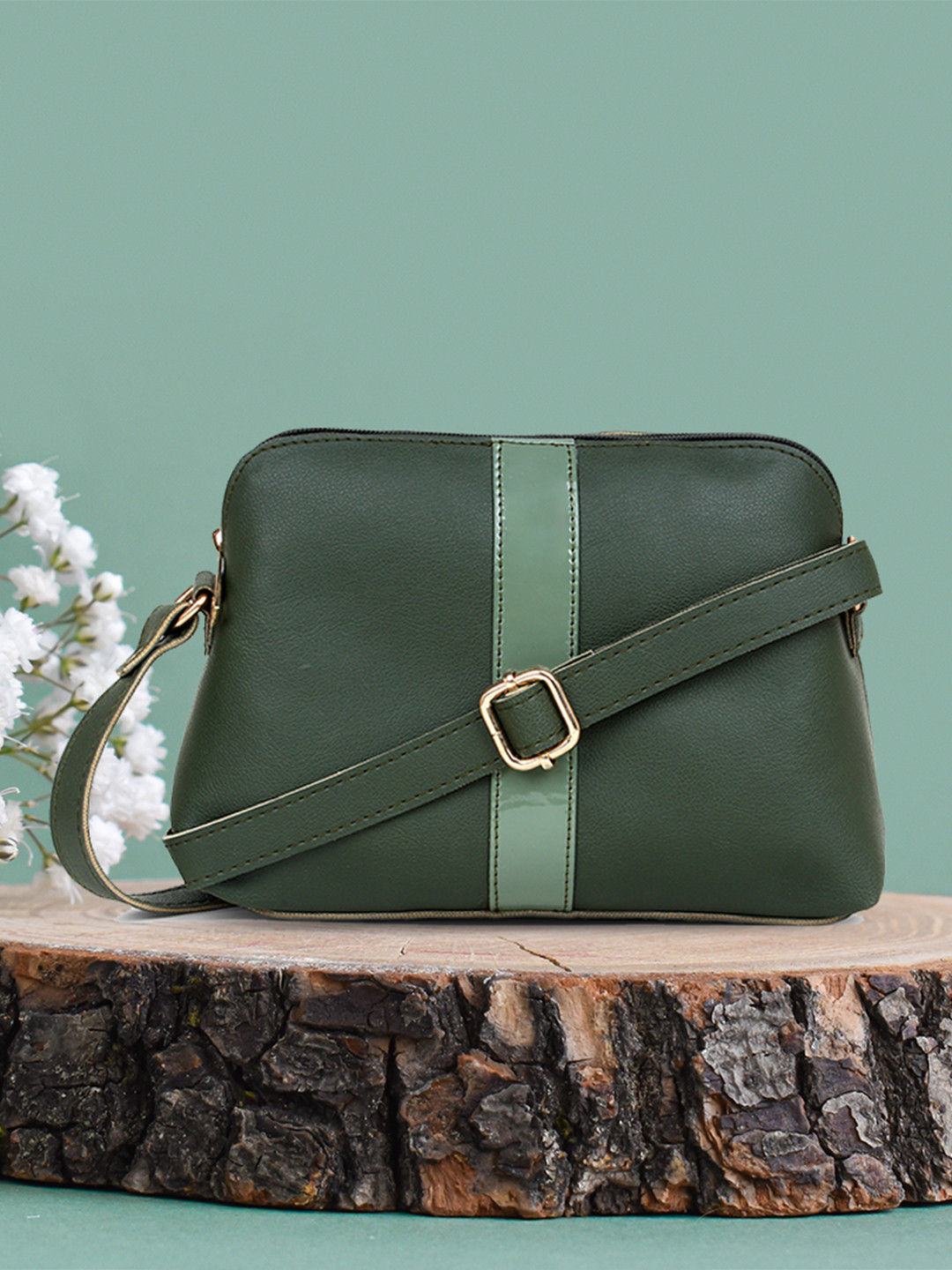 Buy Yelloe Women Green Small Soft Sling Bag - Handbags for Women ...