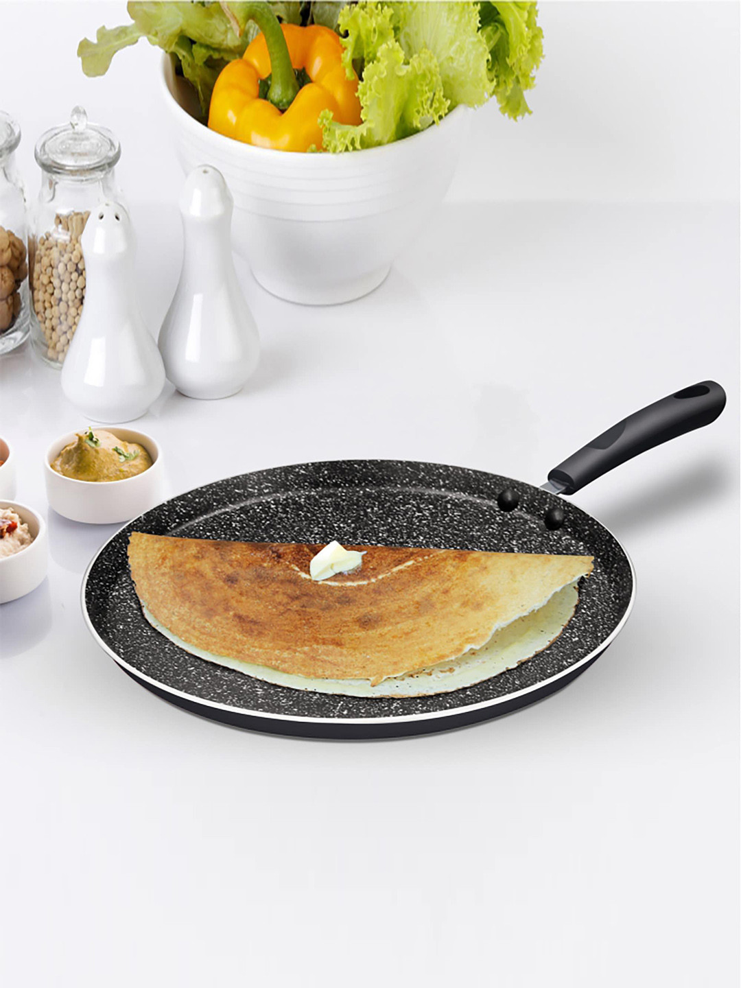 Buy Milton Pro Cook Black Granito Induction Omni Tawa With Bakelite ...