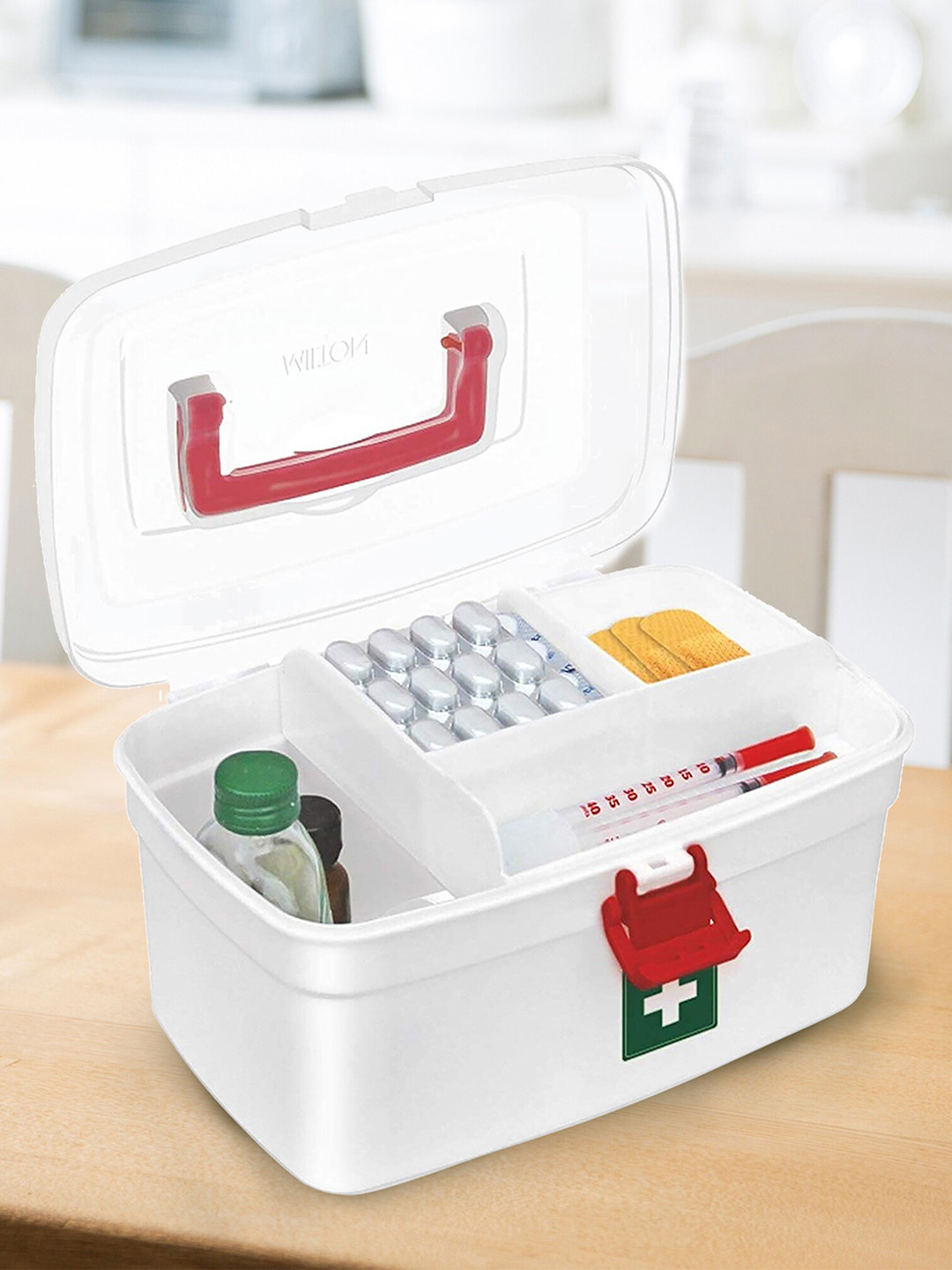 Buy Milton White & Black 6 Pcs Emergency Portal Medicine Storage Box ...