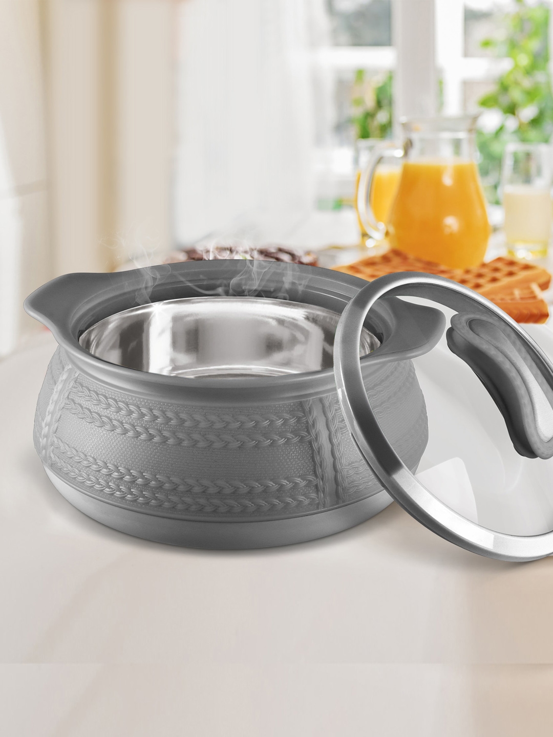 Buy Milton Weave 1000 Grey Insulated Inner Stainless Steel Casserole ... Buy Milton Weave 1000 Grey Insulated Inner Stainless Steel Casserole ...