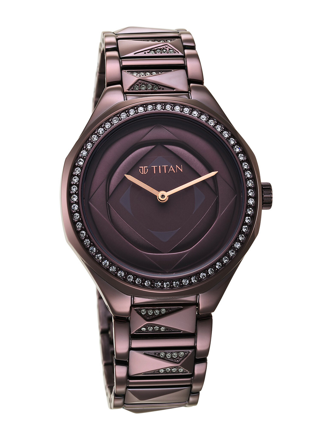 Buy Titan Women Dial & Stainless Steel Bracelet Style Strap Analogue ...