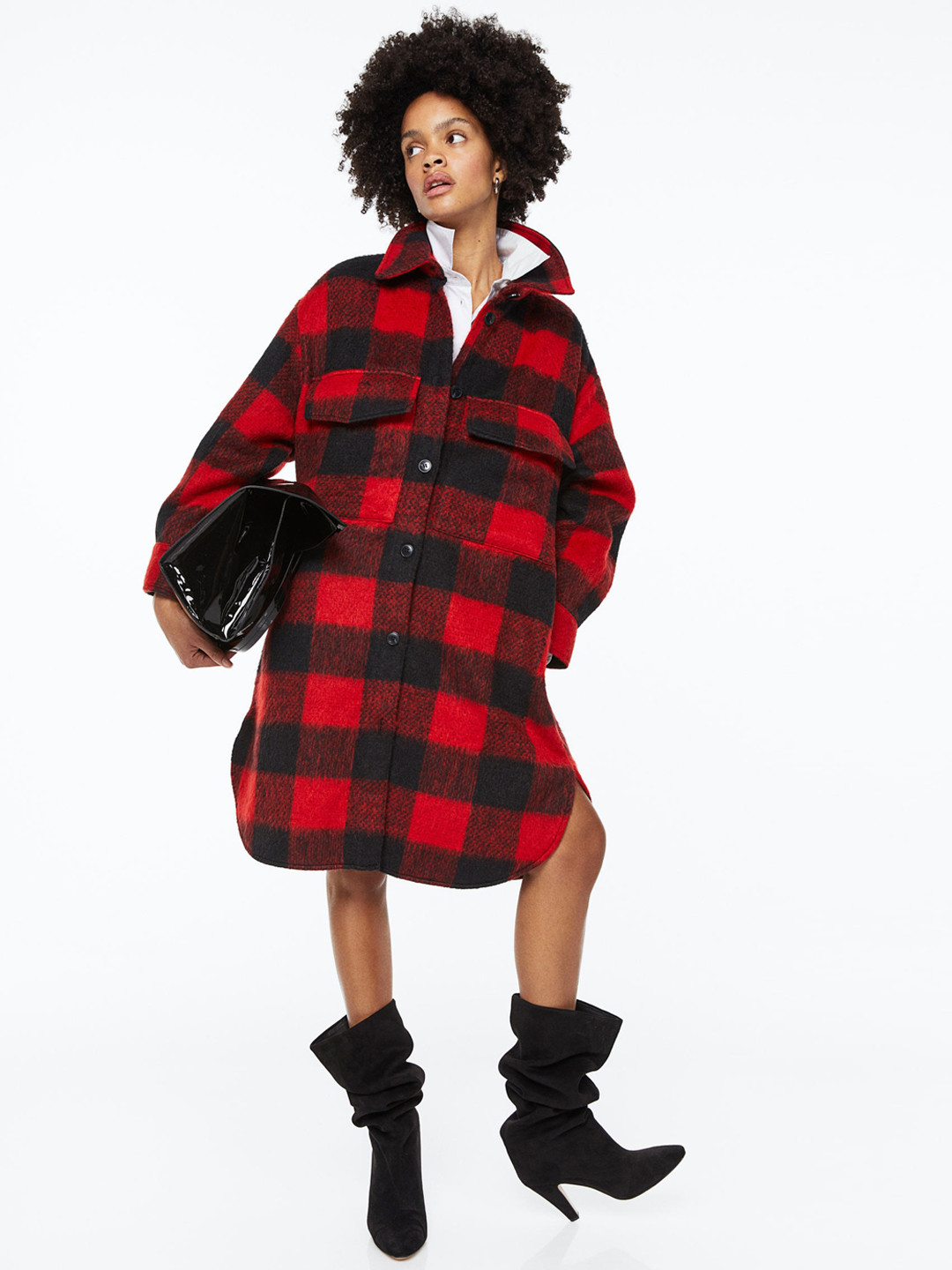 Buy H&M Women Oversized Long Shacket - Jackets for Women 21211526 | Myntra