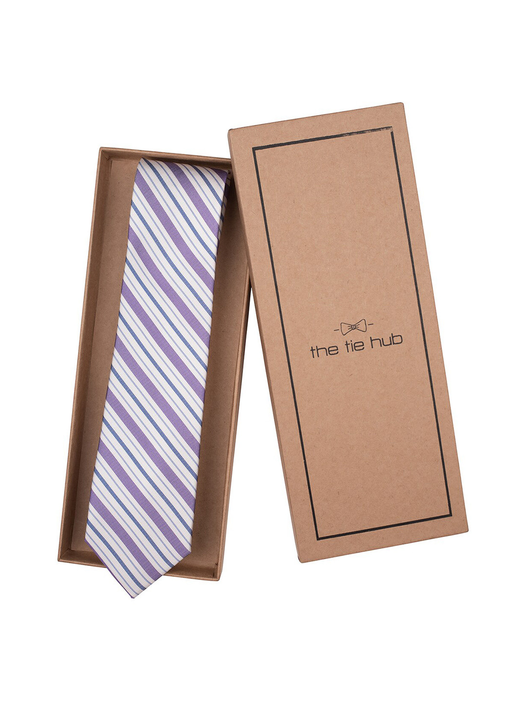 Buy The Tie Hub Men Striped Silk Broad Tie - Ties for Men 21212916 | Myntra