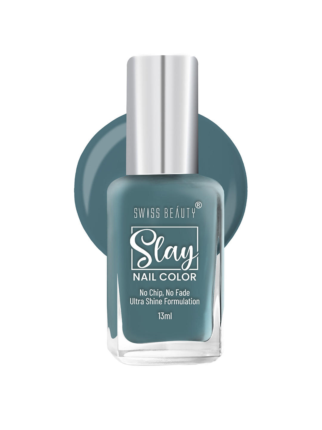 Buy SWISS BEAUTY Slay Nail Polish With Ultra Shine Formula 13 Ml Teal ...