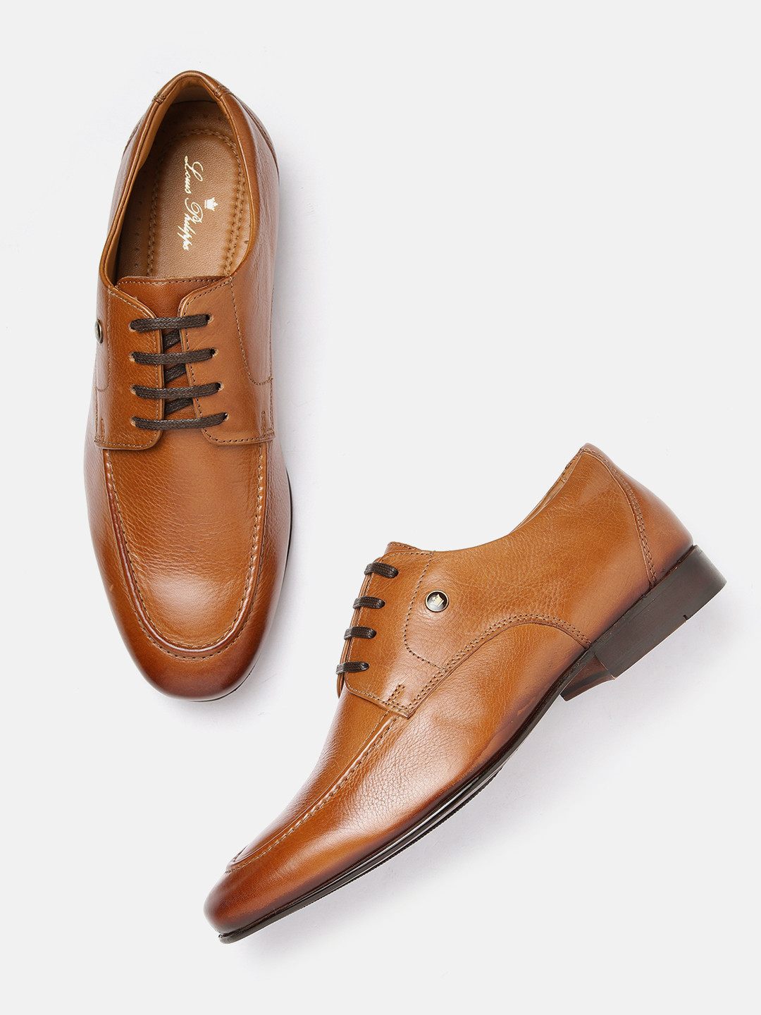 Buy Louis Philippe Men Leather Formal Derbys - Formal Shoes for Men ...