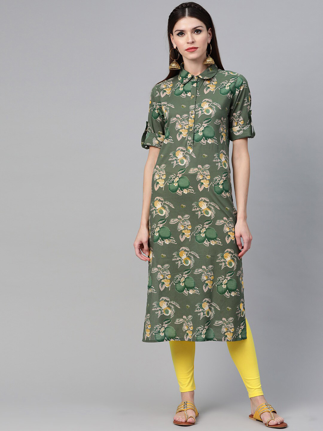 Buy See Designs Floral Printed Pure Cotton Kurta - Kurtas for Women ...