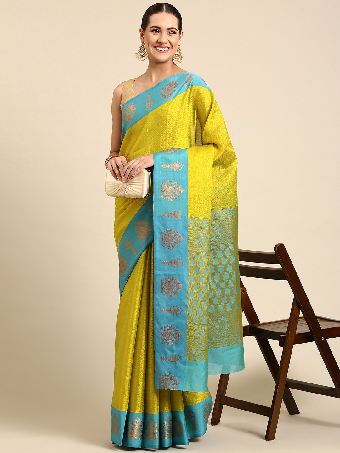 Buy Pothys Woven Design Jute Silk Saree - Sarees for Women 21224970 ...