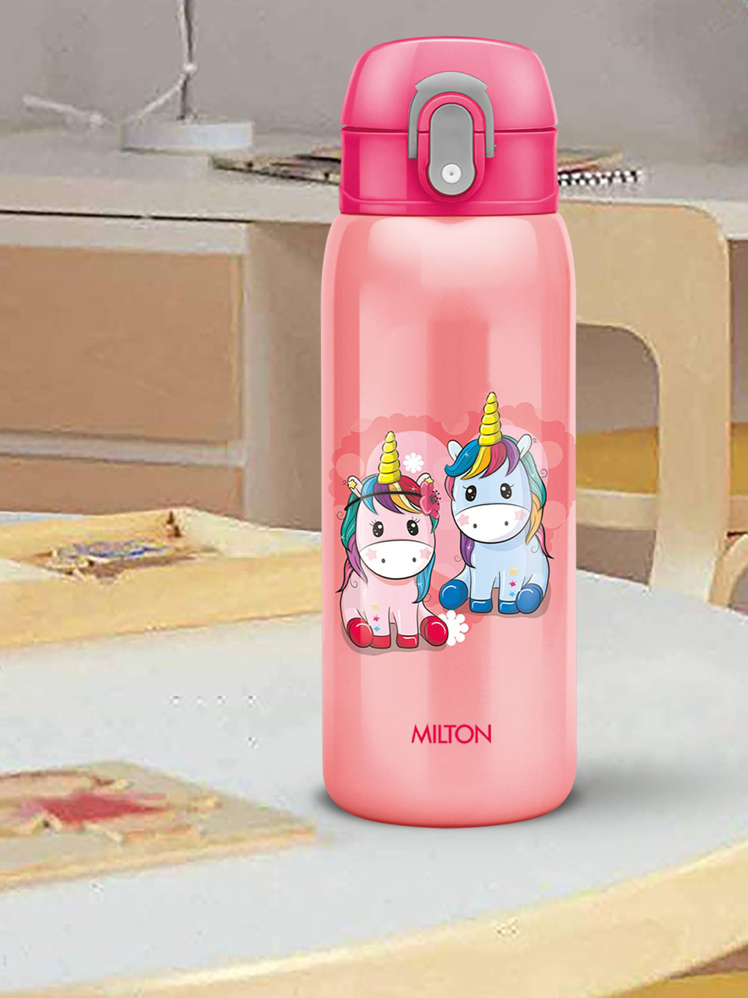 Buy Milton Jolly 475 Pink Thermosteel Vaccum Insulated Hot & Cold ...