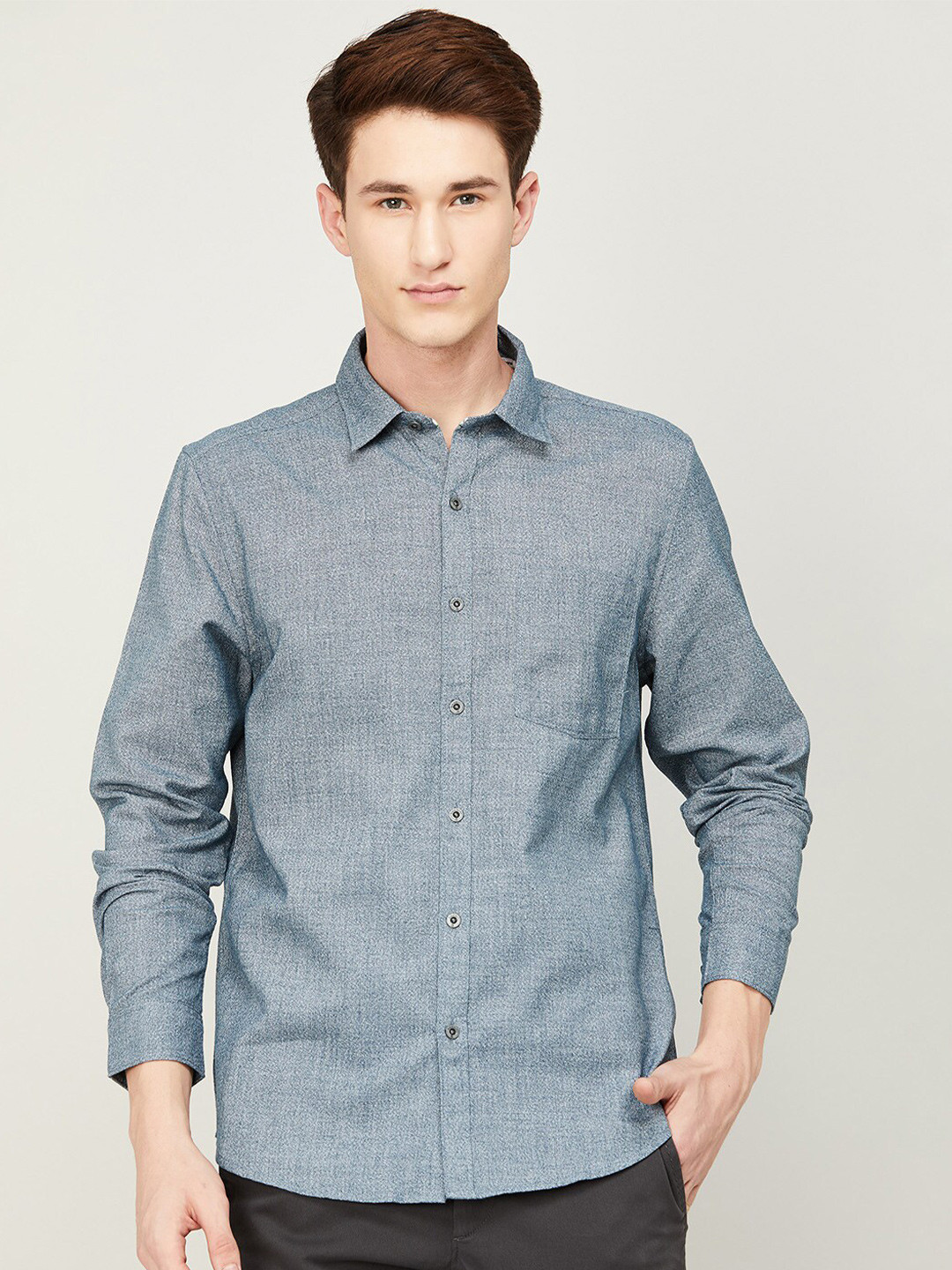 Buy Bossini Men Cotton Solid Casual Shirt - Shirts for Men 21229272 ...
