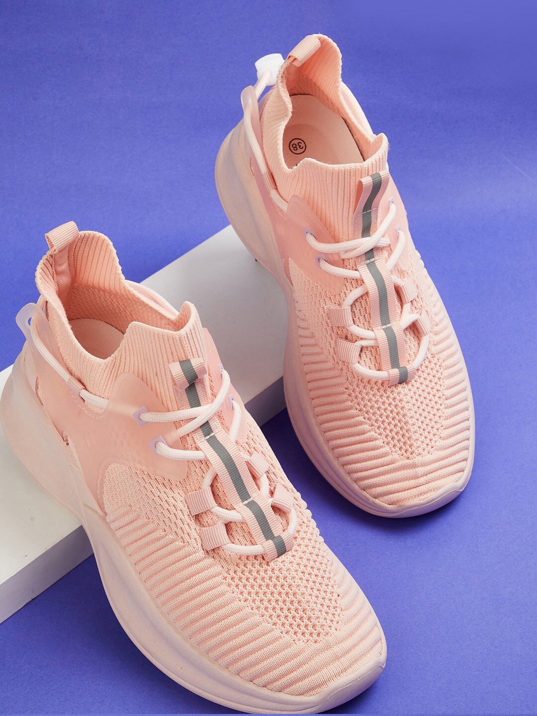 Buy Ginger By Lifestyle Women Striped Sneakers - Casual Shoes for Women ...