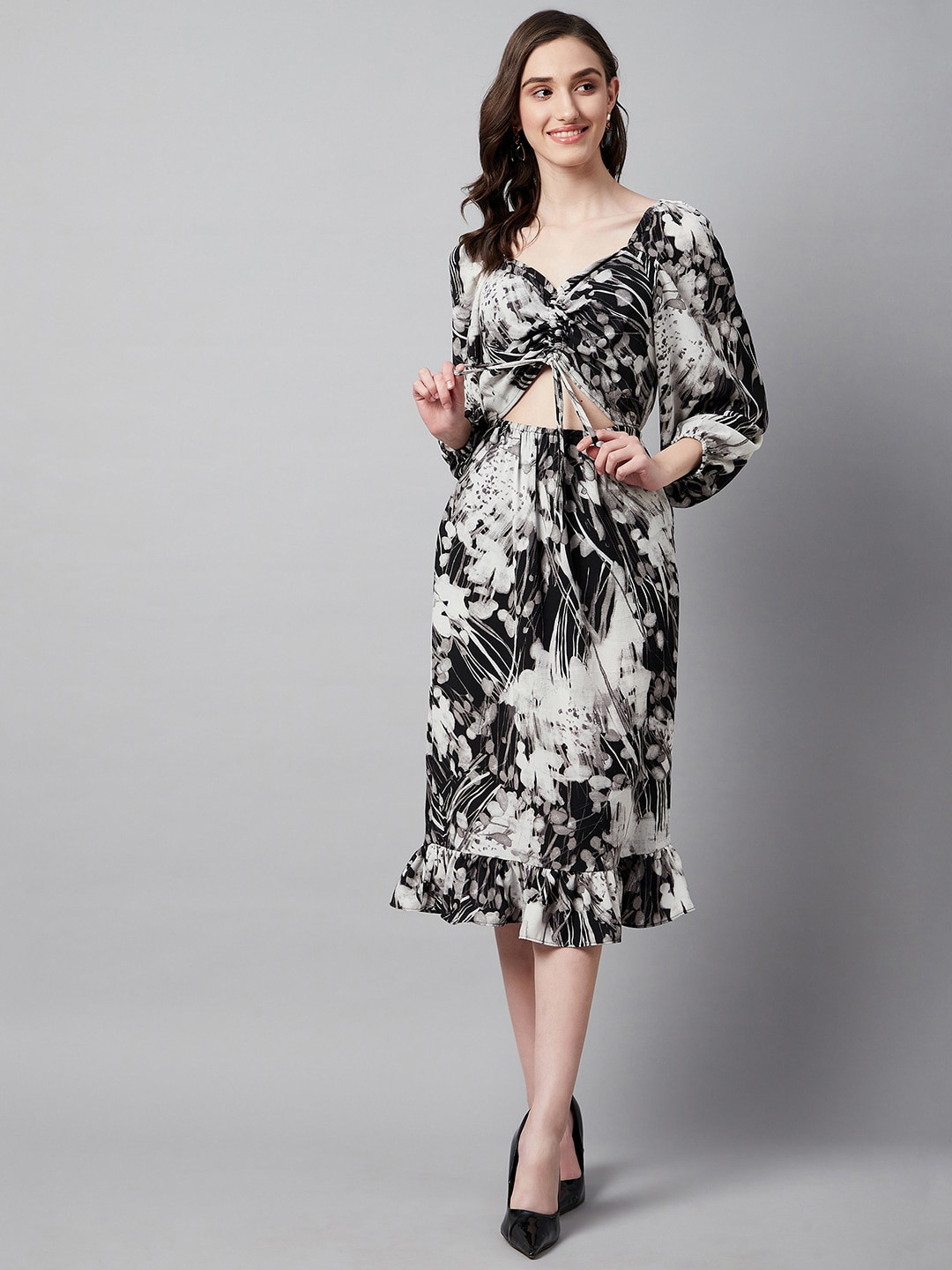 Buy Marie Claire Printed Crepe Midi Dress - Dresses for Women 21229748 ...
