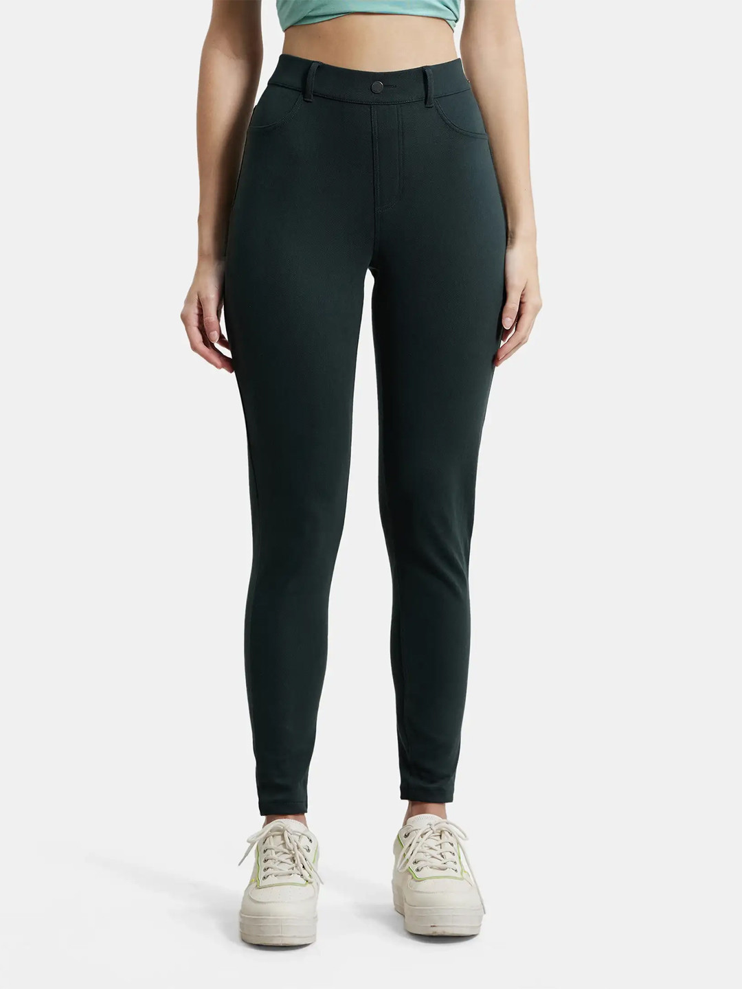 Buy Jockey Stretch Slim Fit Jeggings With Pockets - Jeggings for Women ...