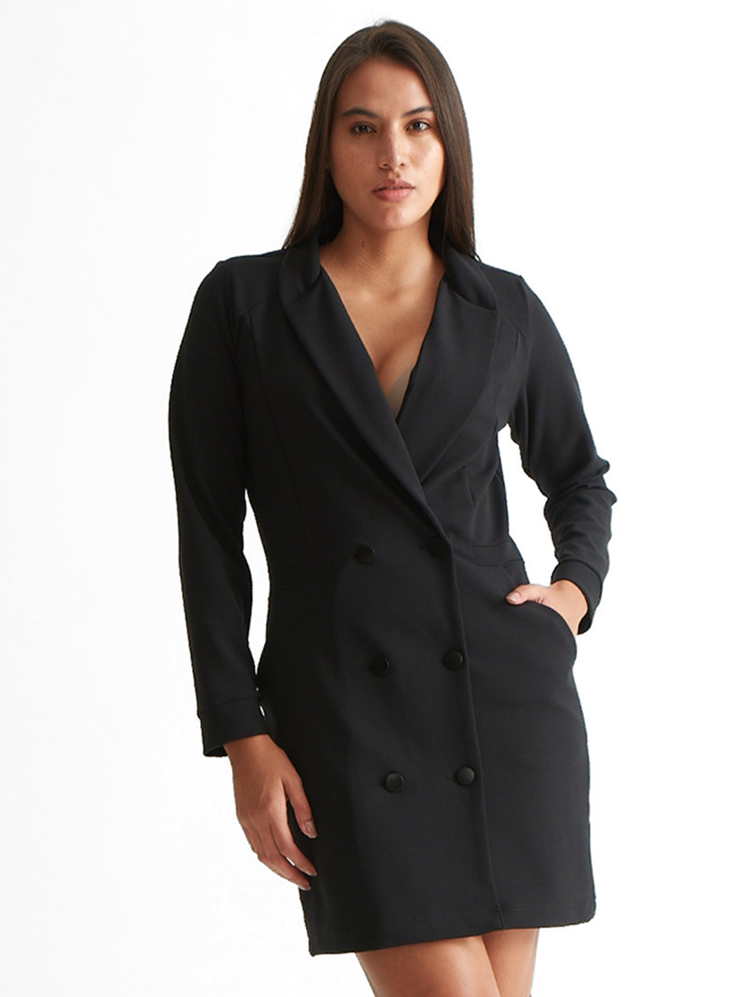 Buy COVER STORY Wrap Button Above Knee Dress - Dresses for Women ...
