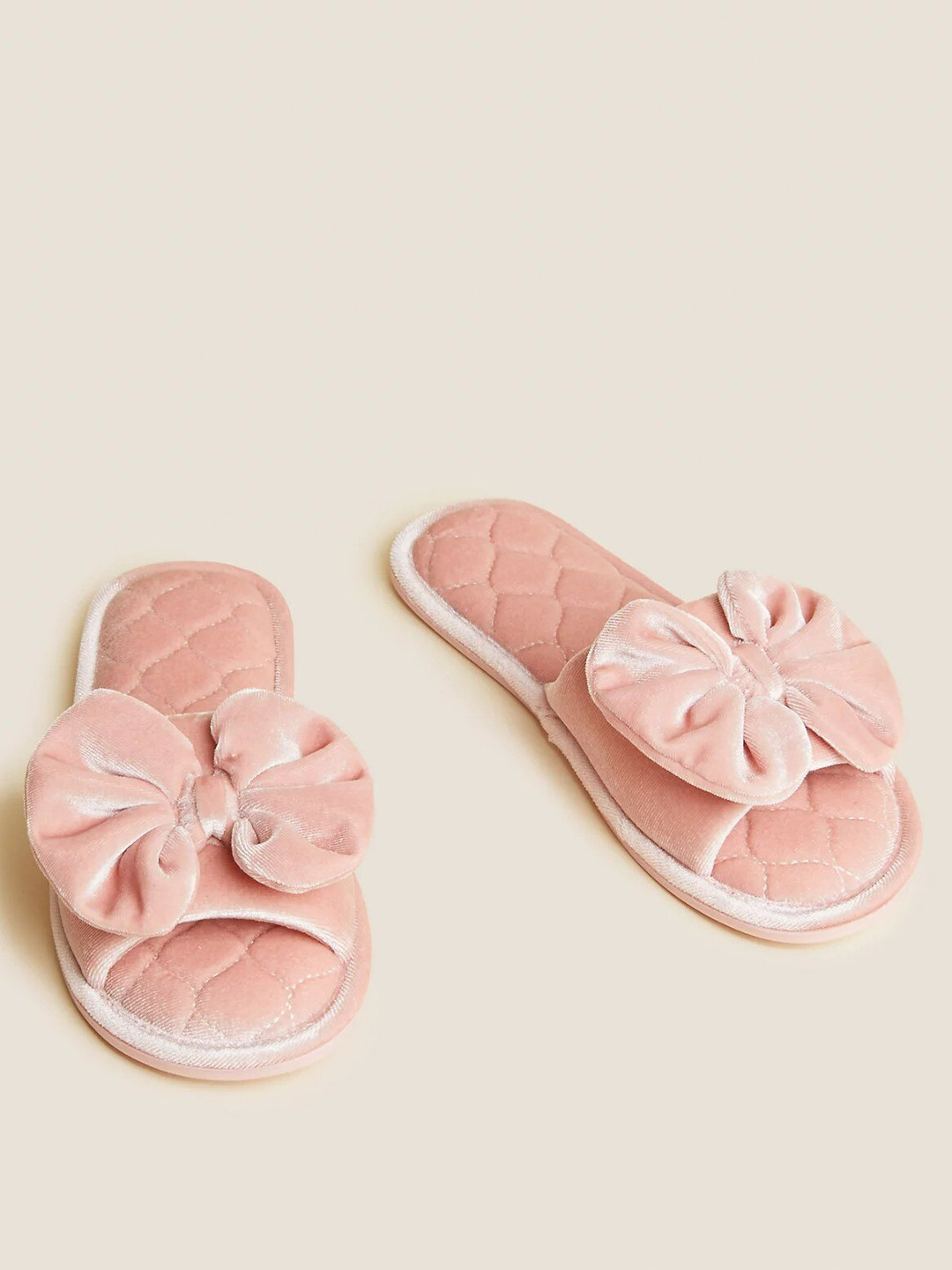 Buy Marks & Spencer Women Sliders With Bows - Flip Flops for Women ...