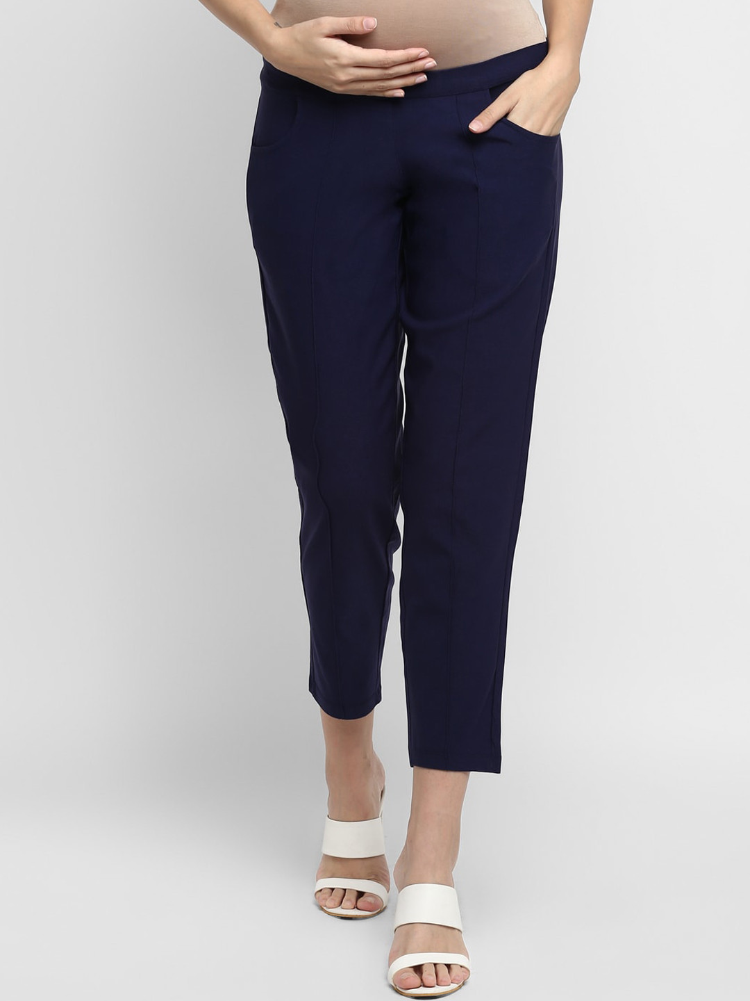 Buy Momsoon Maternity Women Relaxed Maternity Trousers - Trousers for ...