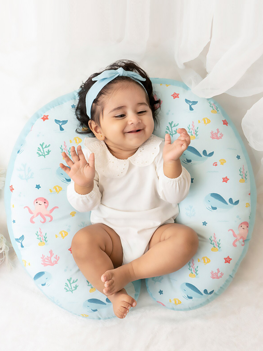 Buy Haus & Kinder Ultra Soft Cotton U Shaped Baby Feeding Pillow - Baby ...