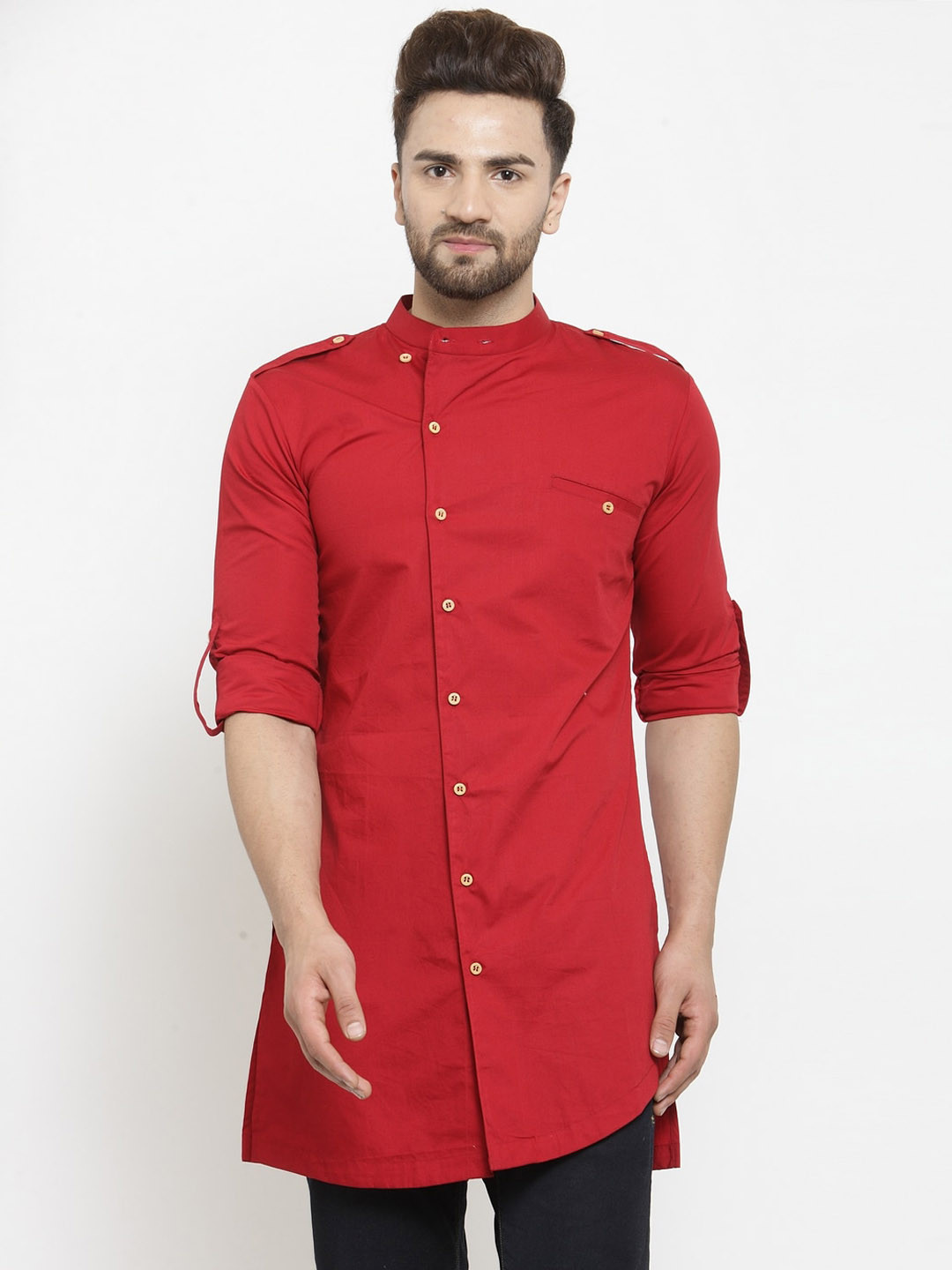 Buy Purple State Men Cotton Kurta - Kurtas for Men 21244698 | Myntra