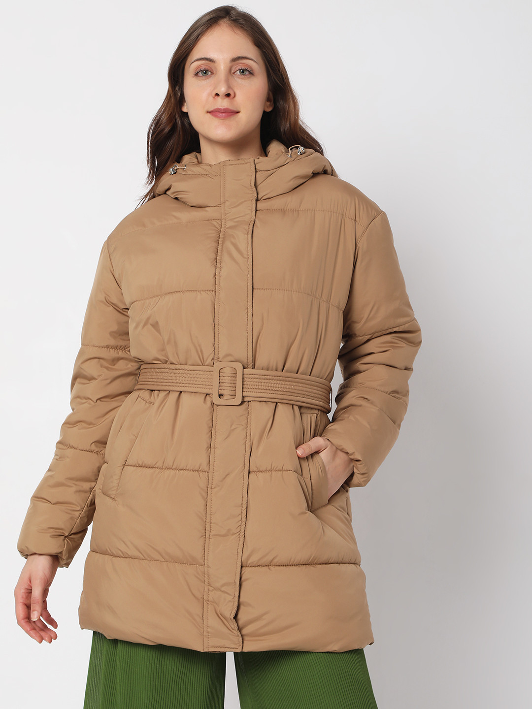 Buy Vero Moda Women Hooded Top Coat - Coats for Women 21246732 | Myntra
