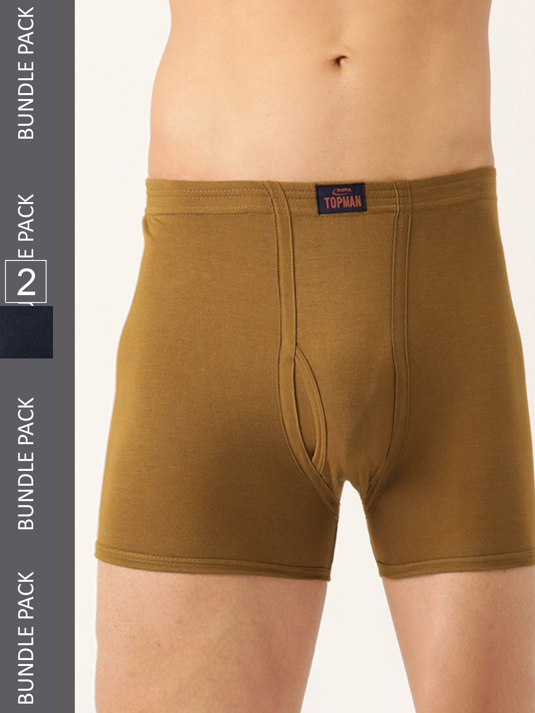 Buy Rupa TOPMAN PLAIN DRAWER Men Pack Of 2 Cotton Truck TOPMAN PLAIN ...