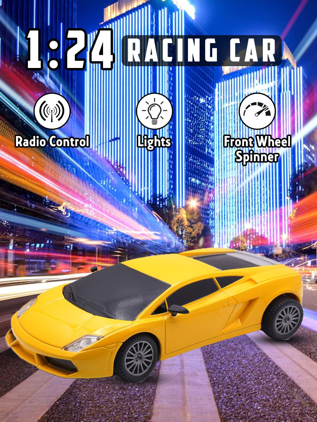 Buy WEMBLEY Kids High Speed Mini 1:24 Scale Rechargeable Remote Control ...