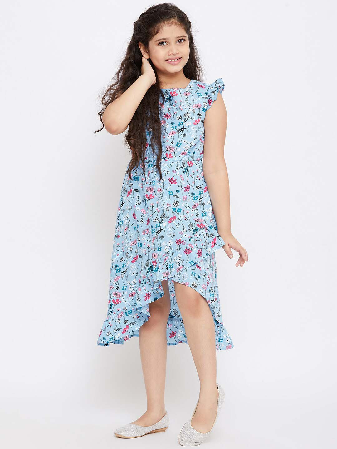 Buy Stylo Bug Floral Crepe Midi Dress - Dresses for Girls 21253502 | Myntra