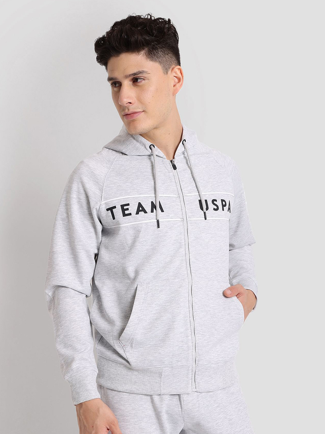 Buy U.S. Polo Assn. Printed Logo Performance Hoodie Sweatshirt ...