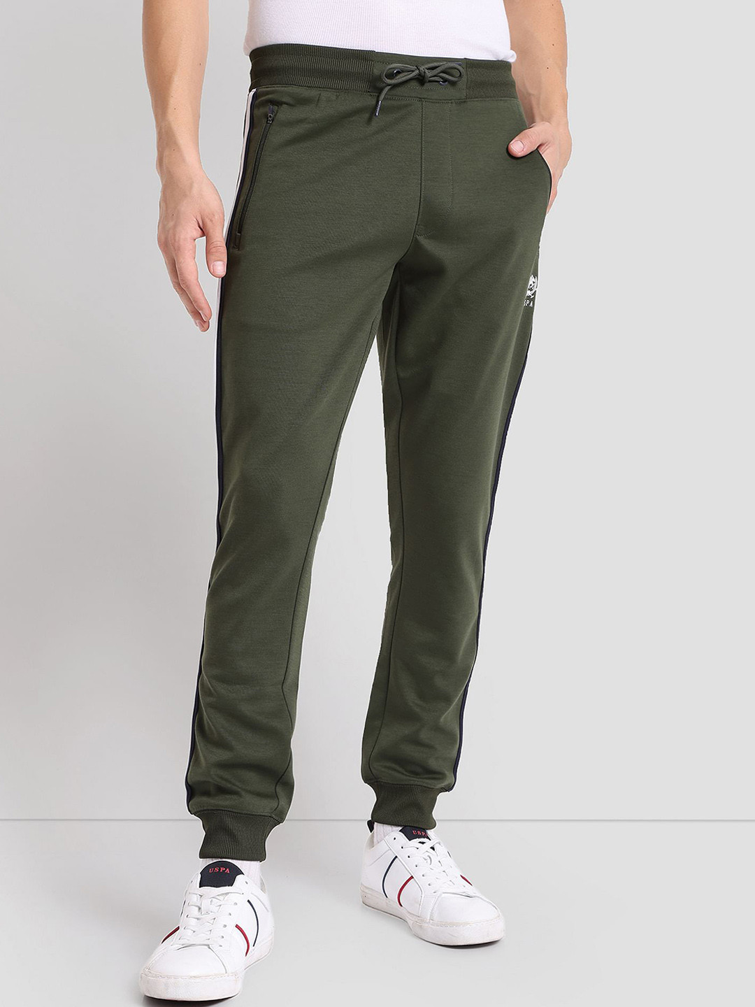 Buy U.S. Polo Assn. Men Straight Fit Drawcord Track Joggers - Track ...