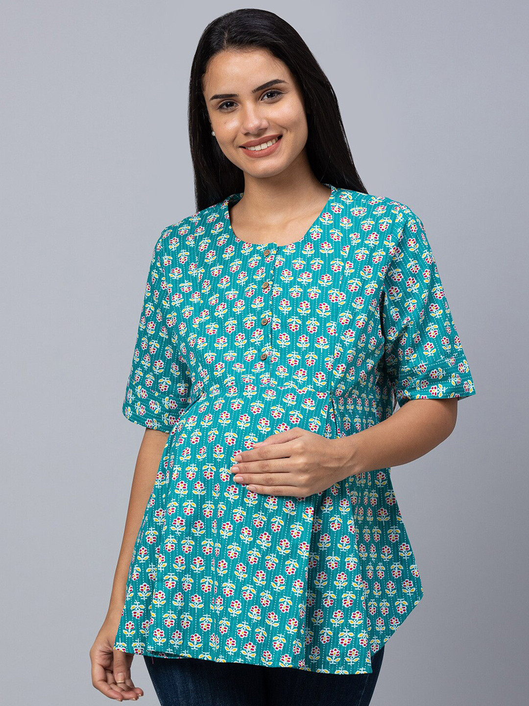 Buy AV2 Floral Printed Bohemian Cotton Top - Tops for Women 21260056 ...