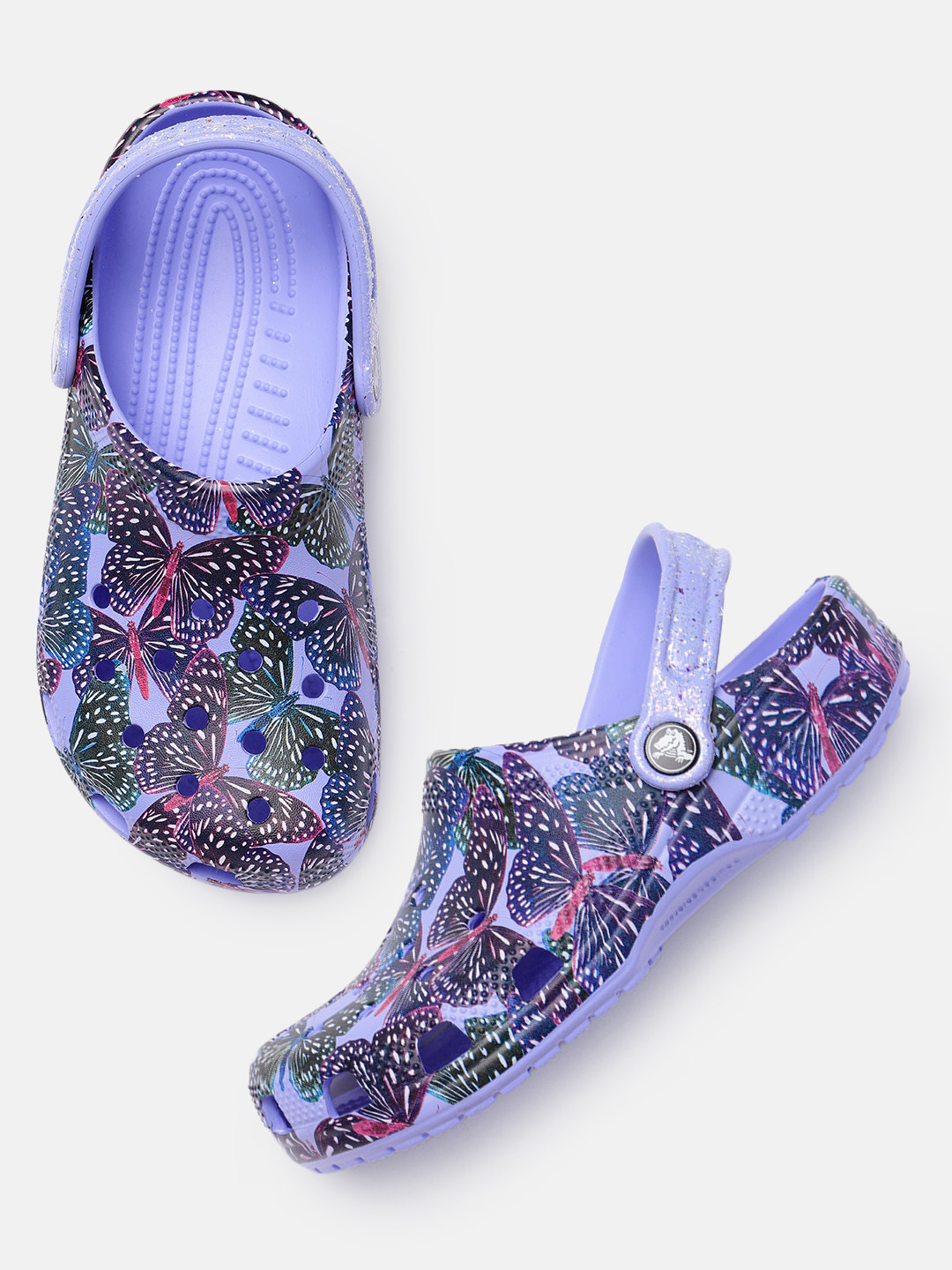 Buy Crocs Kids Classic Butterfly Clogs - Sandals for Unisex Kids ...