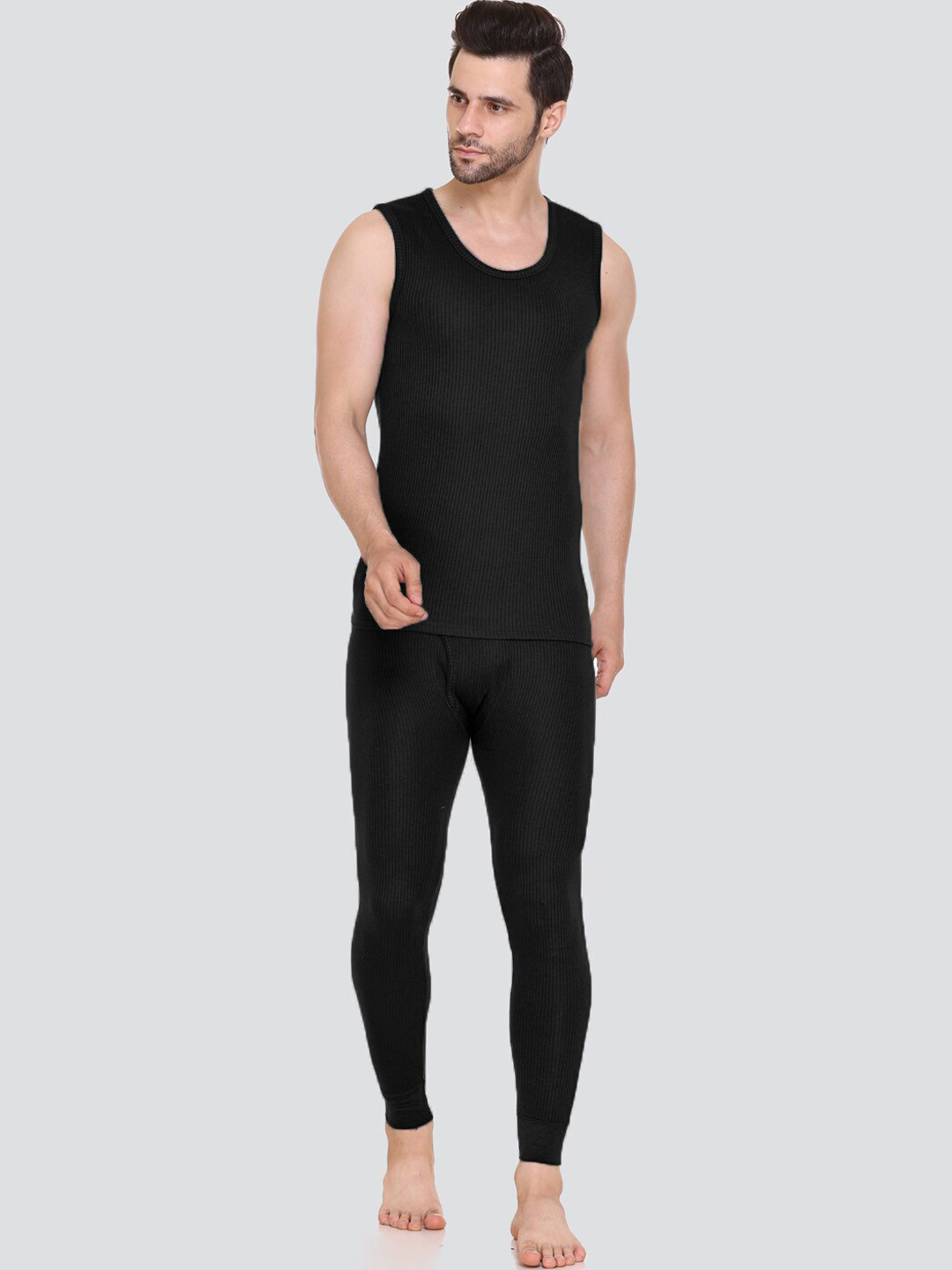 Buy Kanvin Men Cotton Ribbed Thermal Set - Thermal Set for Men 21265318 ...