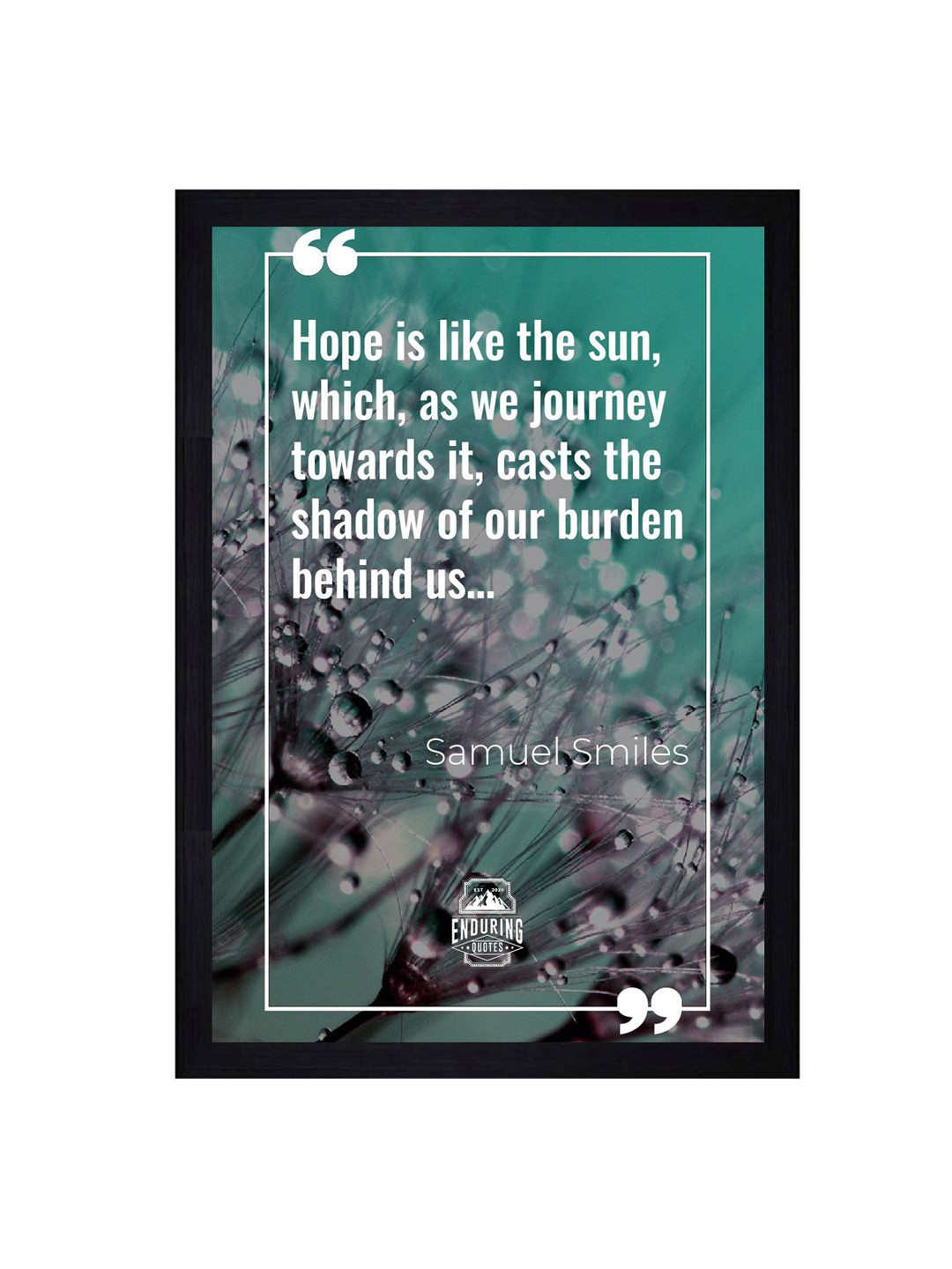 Buy Gallery99 Teal And Grey Motivational Quote Texture Paper Wall Art ...