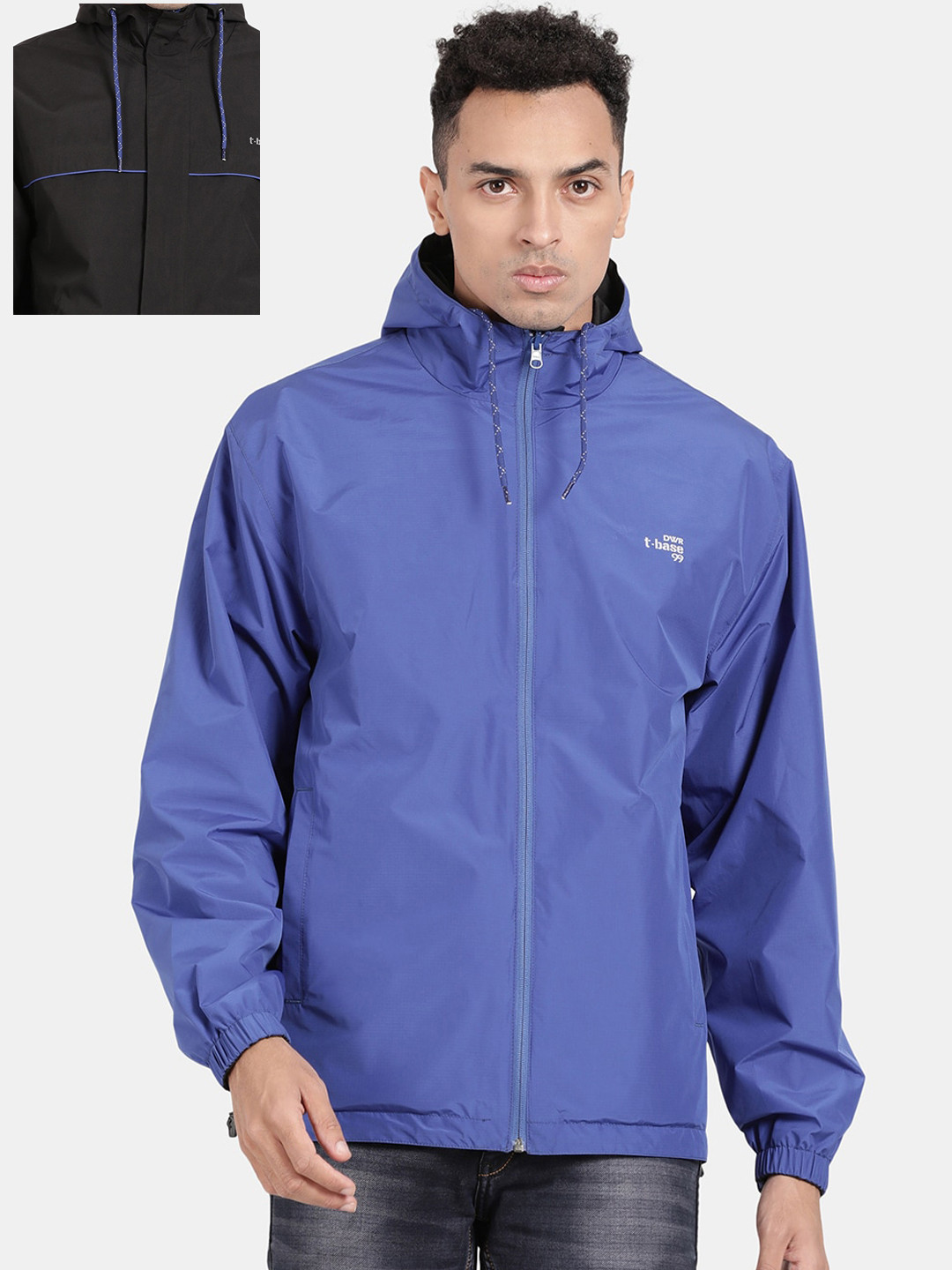 Buy T Base Men Hooded Reversible Rain Jacket - Rain Jacket for Men ...